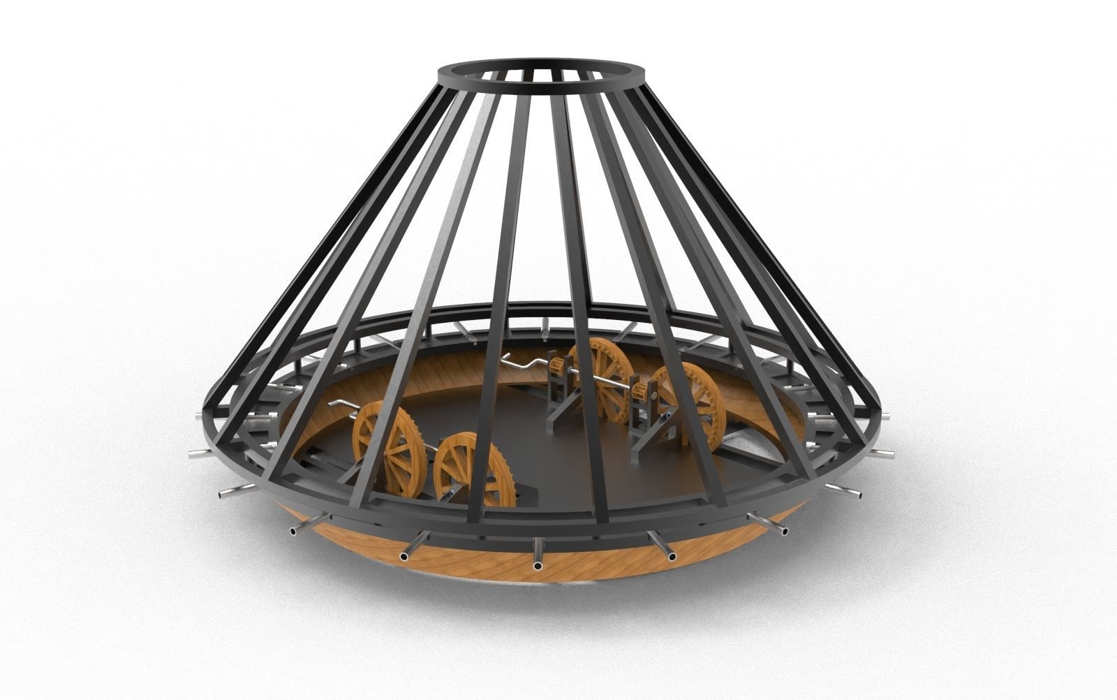 Leonardo Da Vinci - Tank Design 3D model 3D printable | CGTrader