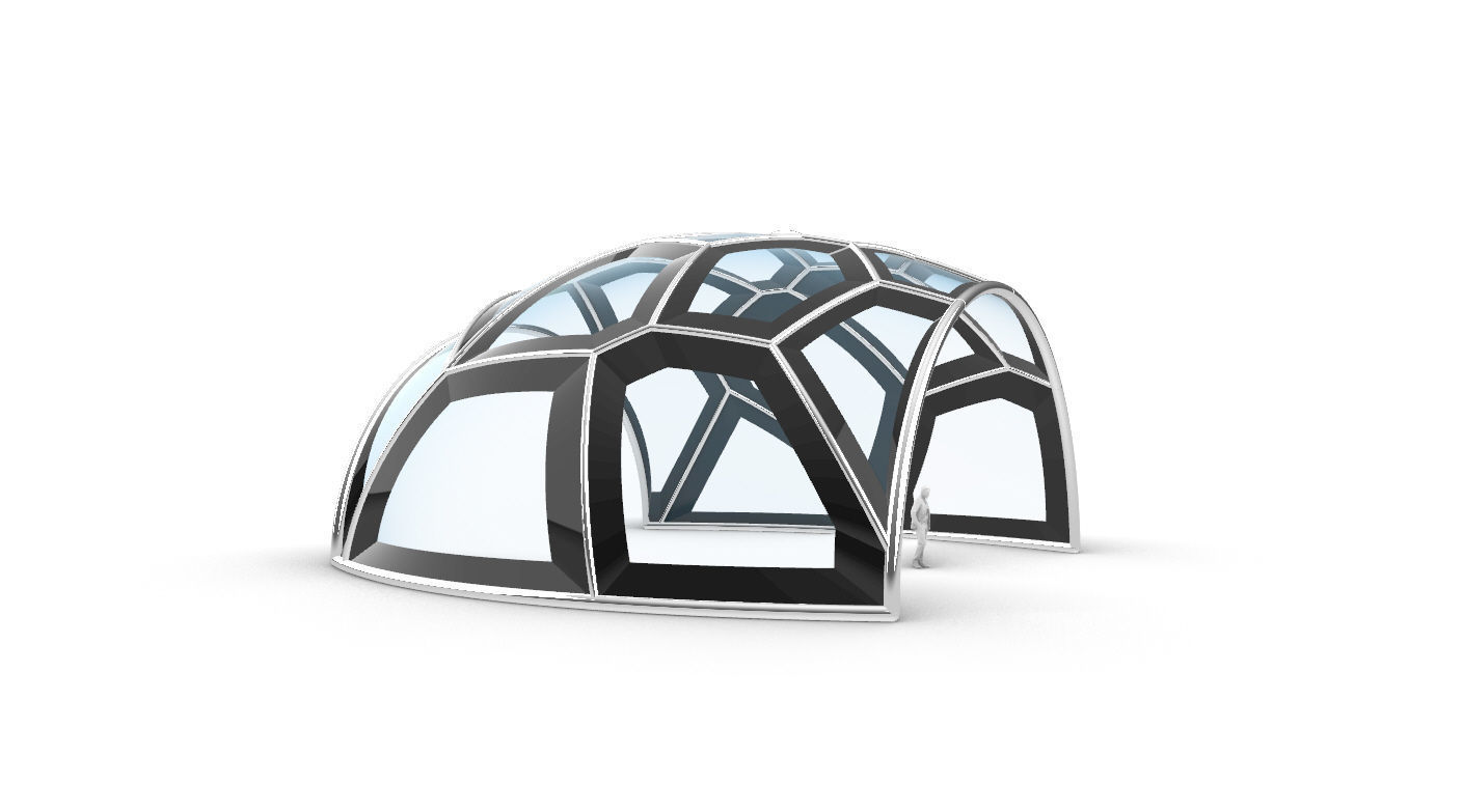 Voronoi Pavilion Stand Alone Structure v1 3D model | CGTrader