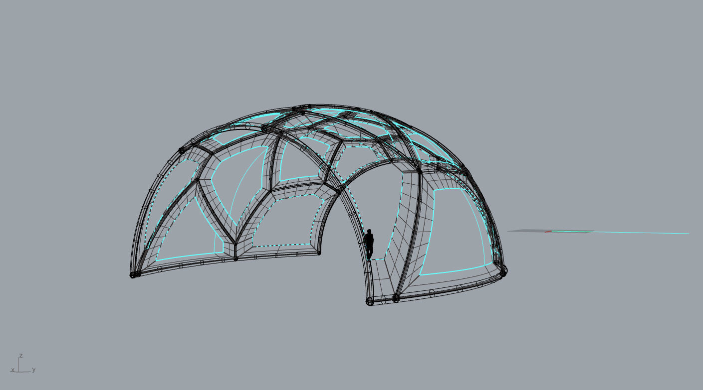Voronoi Pavilion Stand Alone Structure v1 3D model | CGTrader