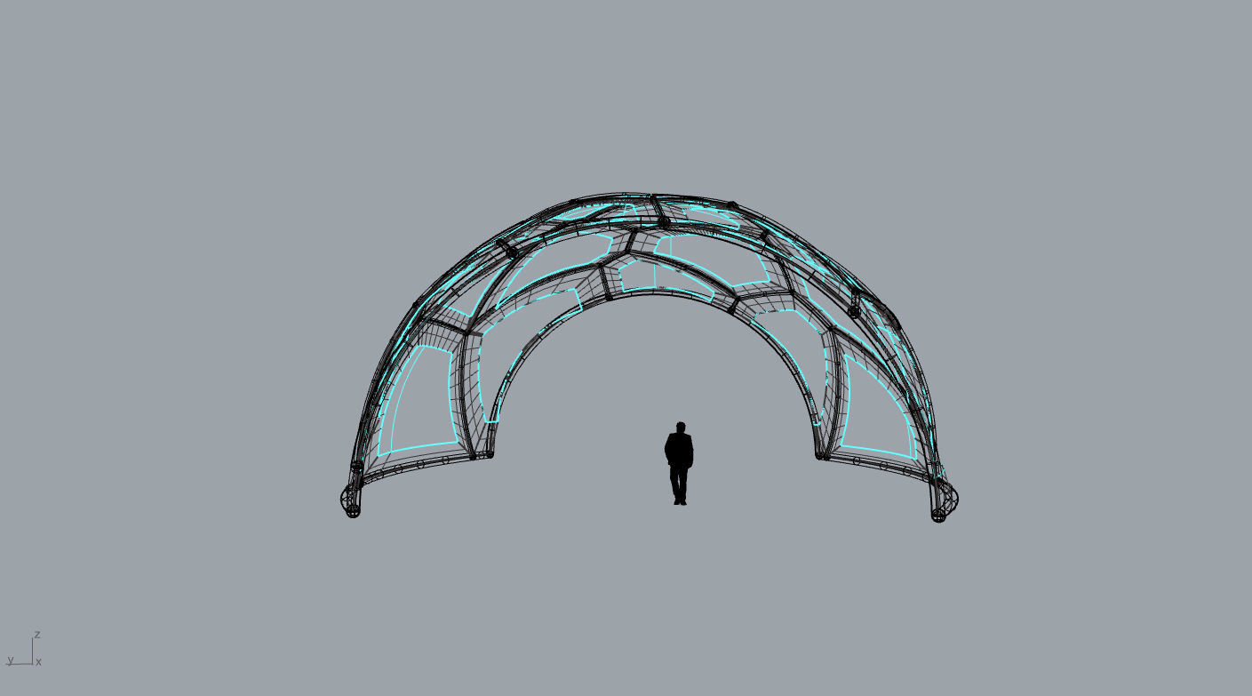 Voronoi Pavilion Stand Alone Structure v1 3D model | CGTrader