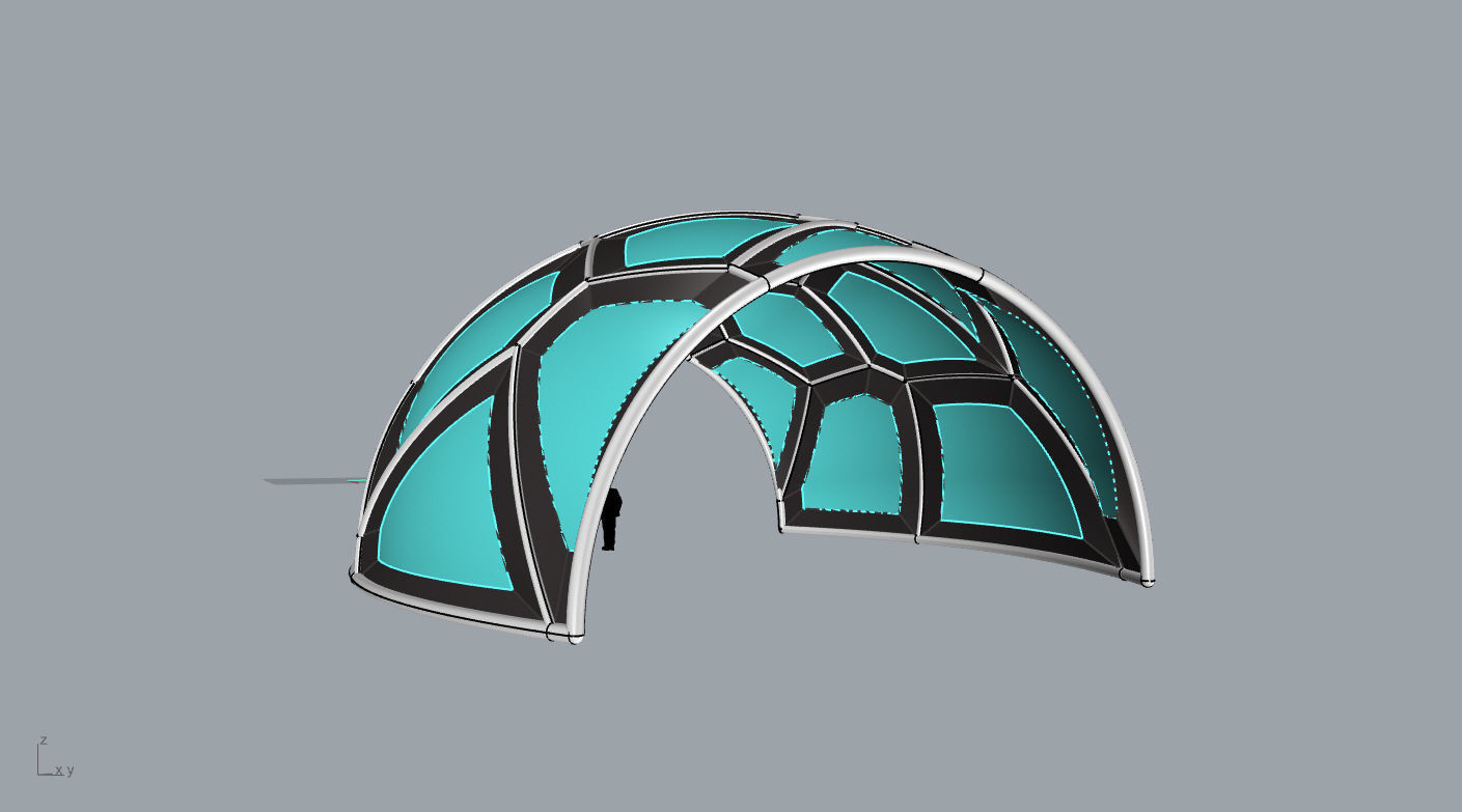 Voronoi Pavilion Stand Alone Structure v1 3D model | CGTrader