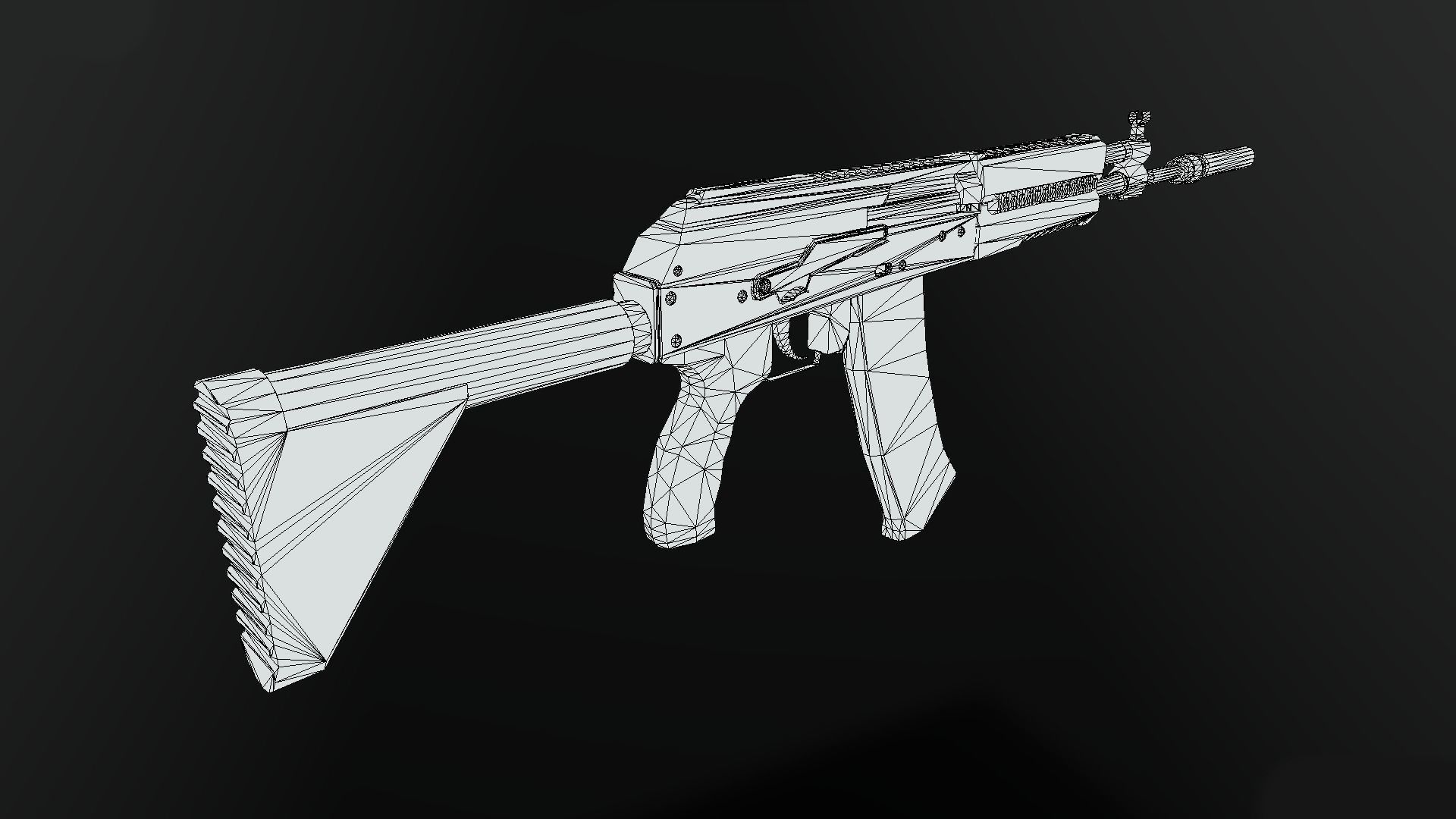 3D model AK-12 Inspired Rifle VR / AR / low-poly | CGTrader