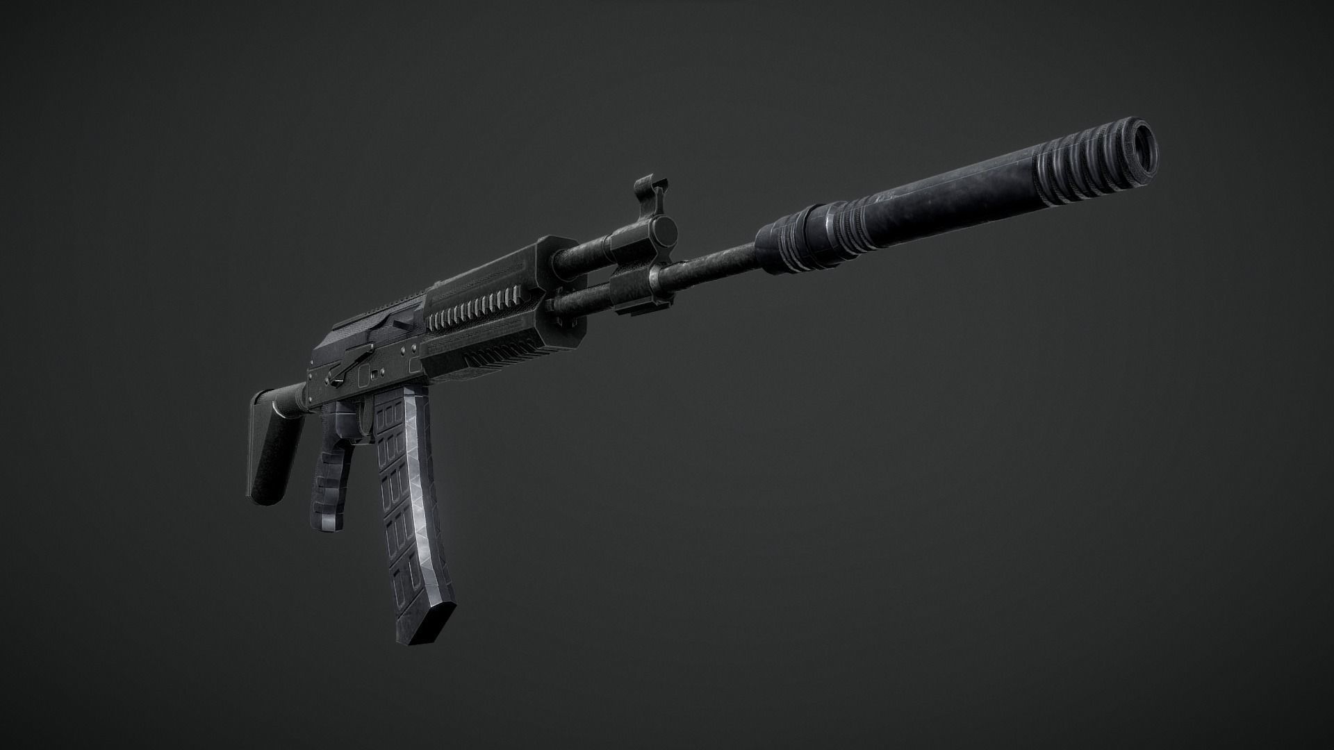 3D model AK-12 Inspired Rifle VR / AR / low-poly | CGTrader