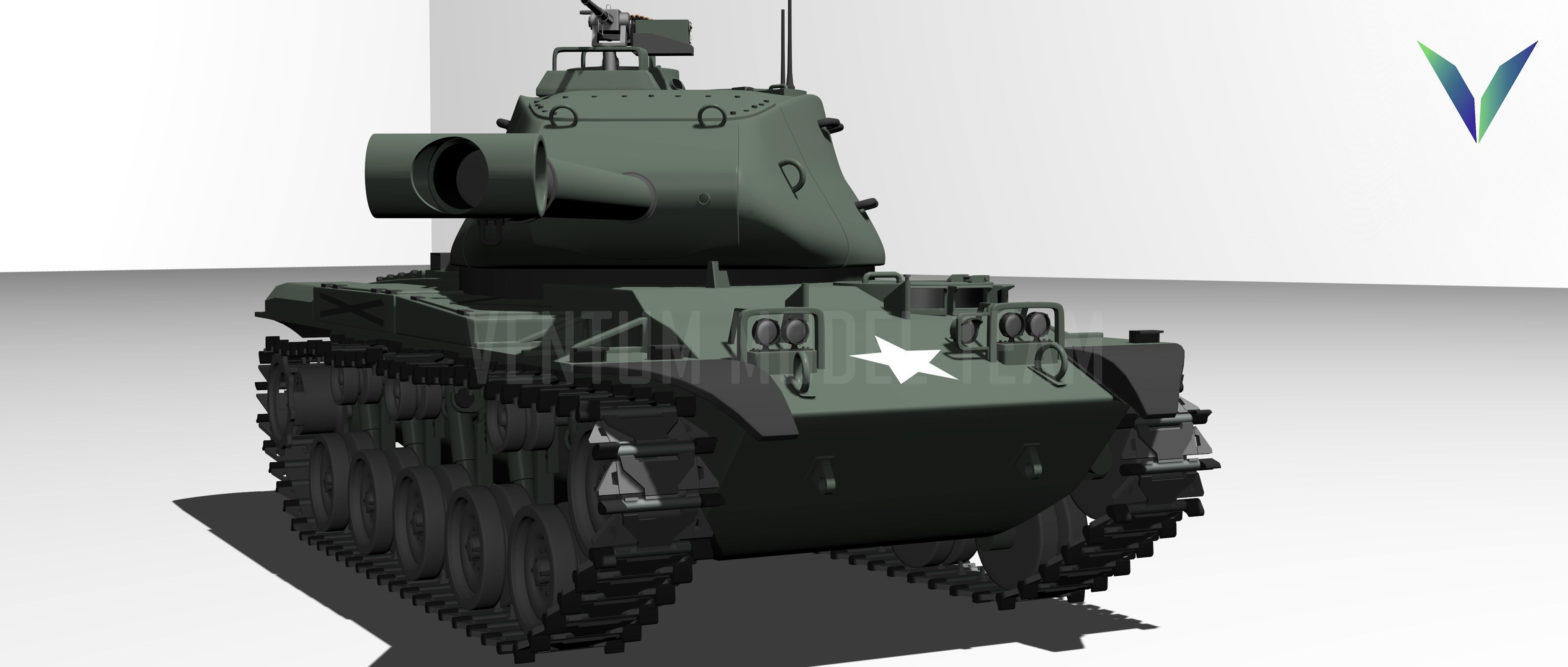 M-41 Walker Bulldog 3D model | CGTrader