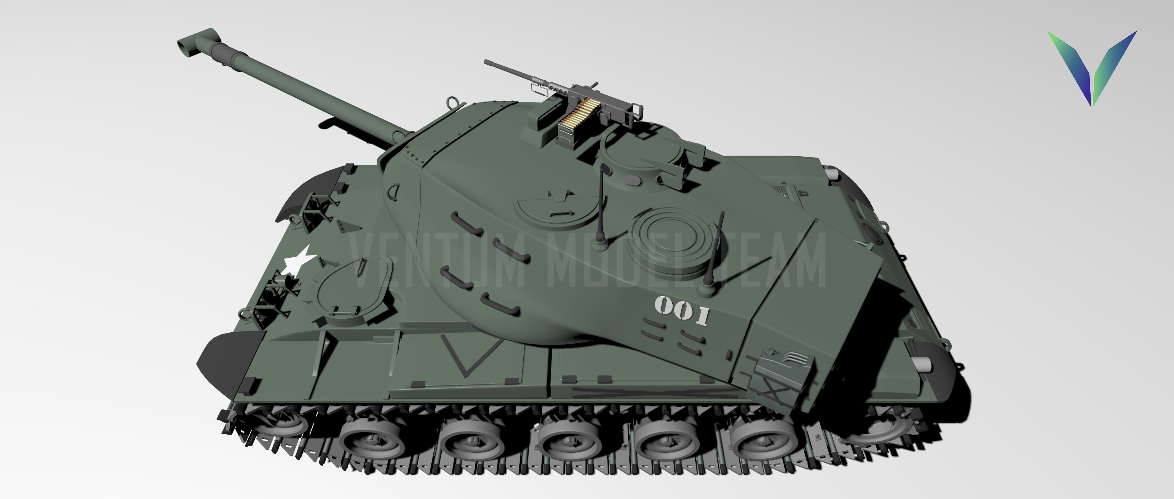 M-41 Walker Bulldog 3D model | CGTrader