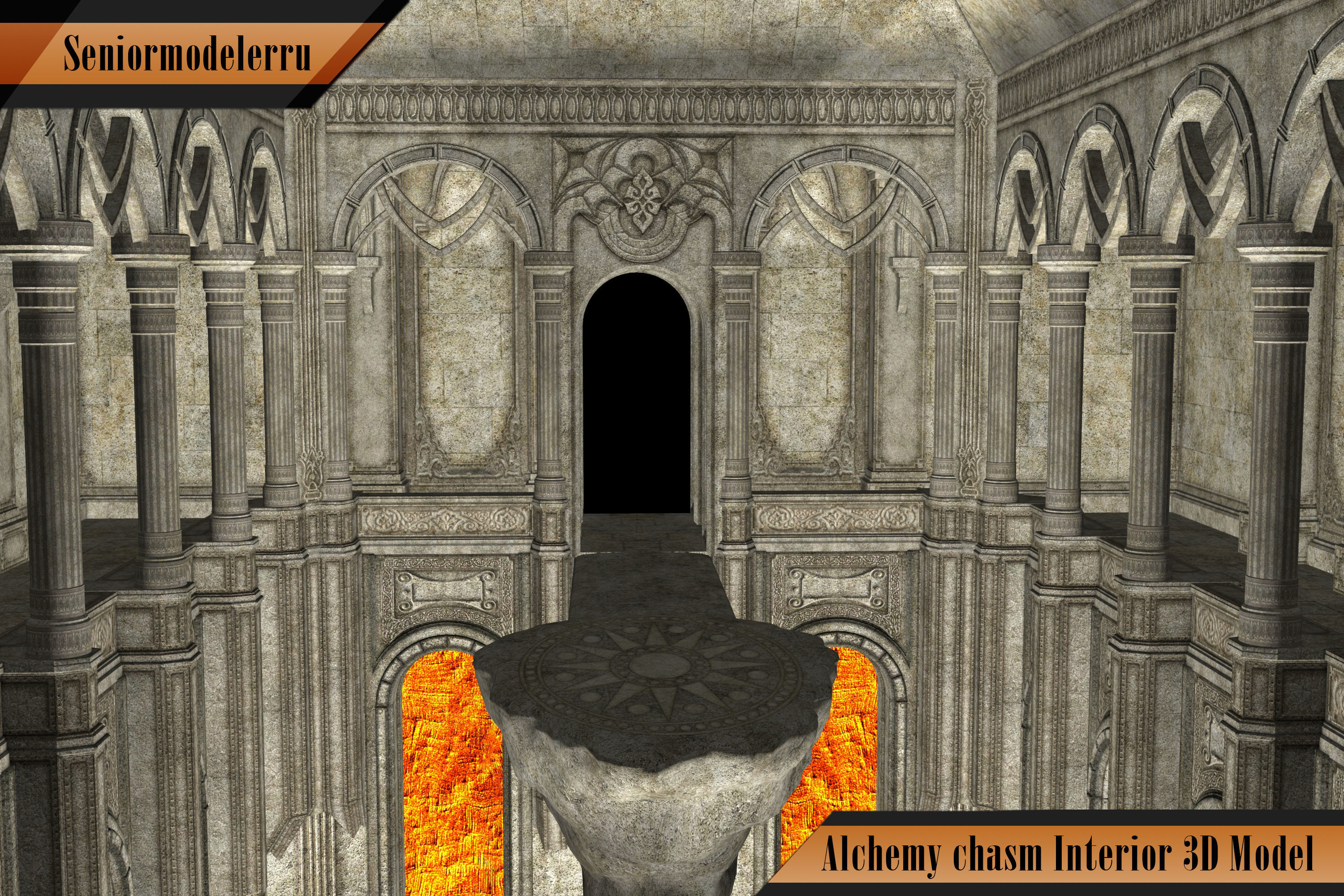 3D model Alchemy Chasm Game Environment VR / AR / low-poly | CGTrader