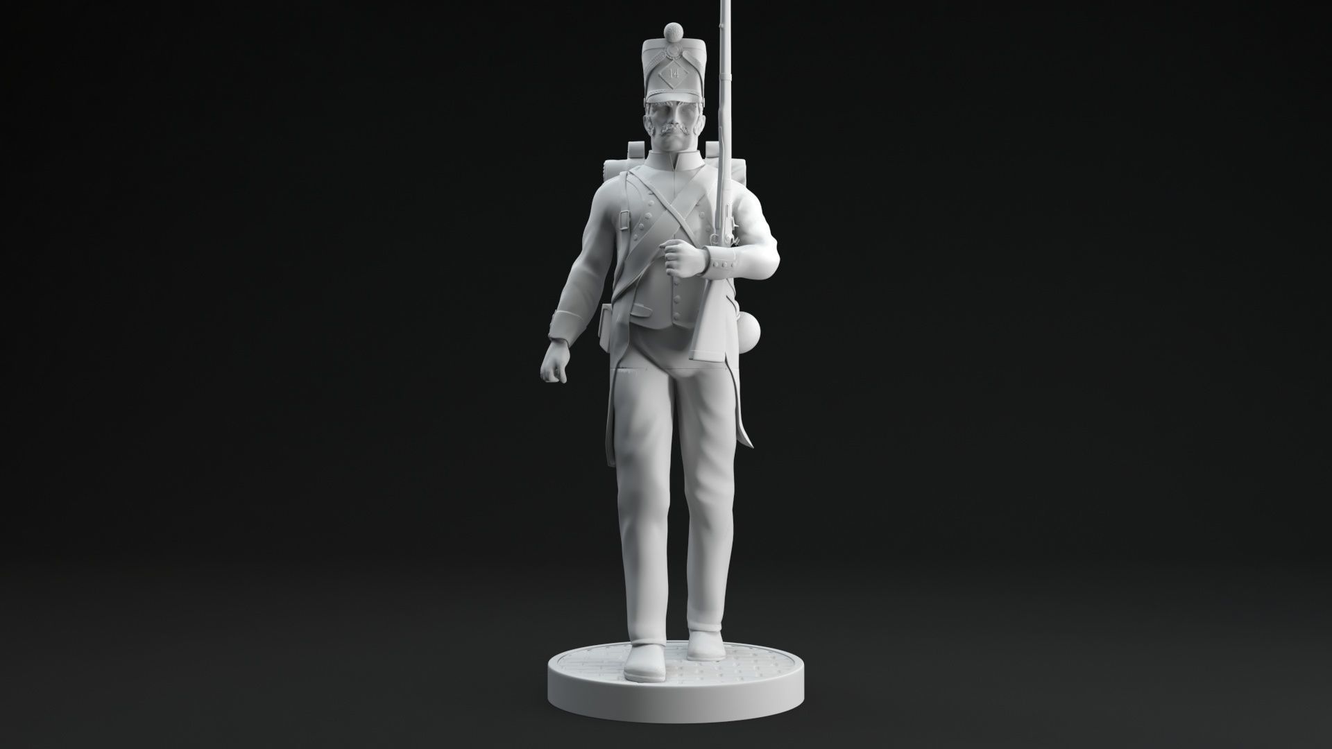 French Grande Armee Soldier 3D model 3D printable | CGTrader