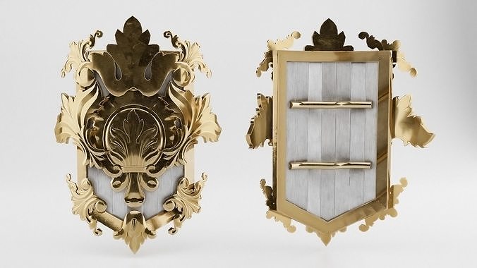 Medieval Royal Shield 3D model | CGTrader