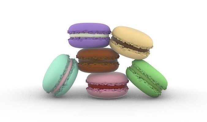 Macaron 3D model 3D printable | CGTrader