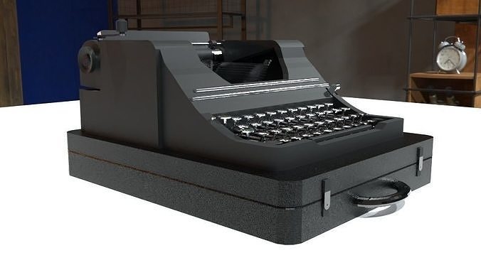 3D model Typewriter VR / AR / low-poly | CGTrader