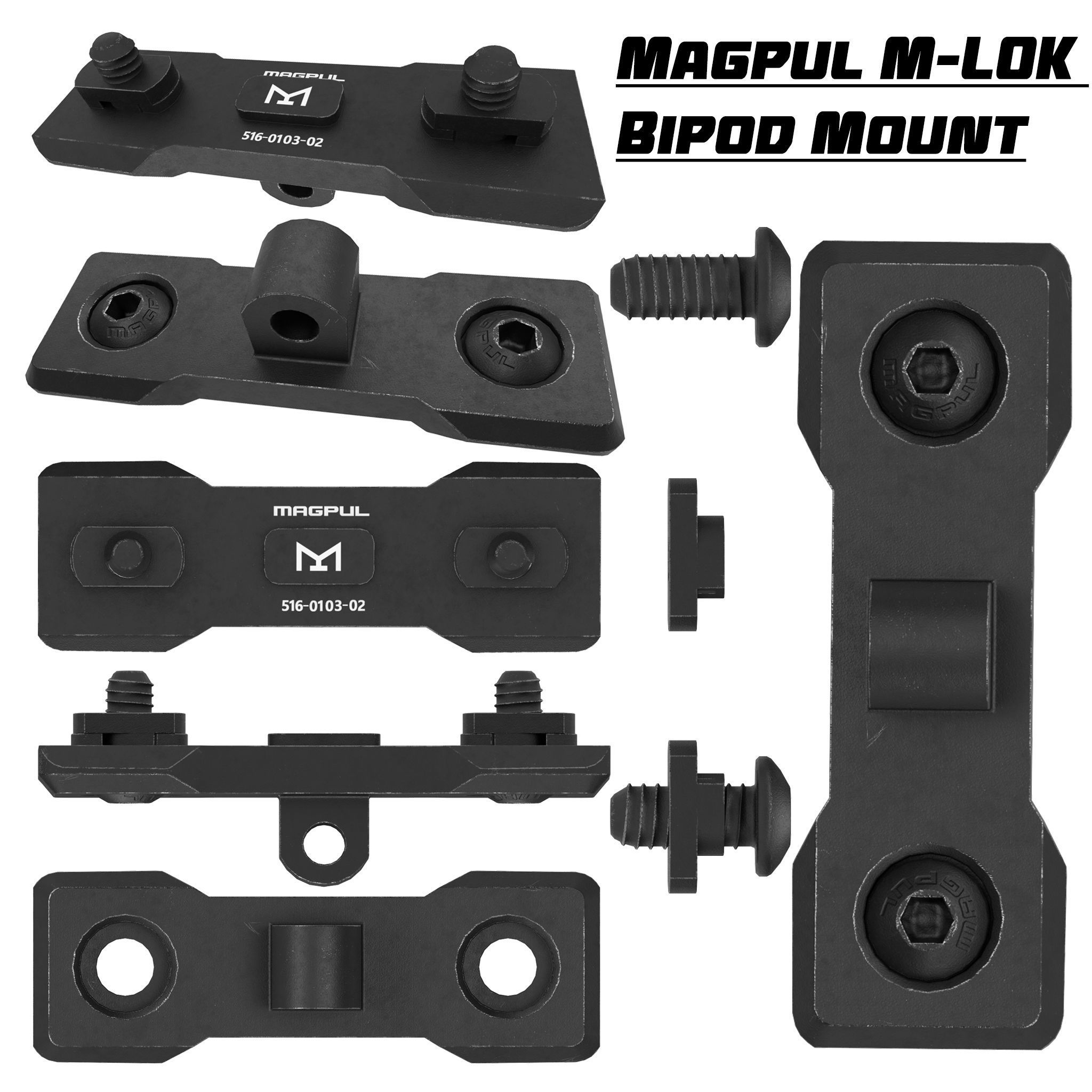 3D model Magpul MLOK Bipod Mount PBR VR / AR / low-poly | CGTrader