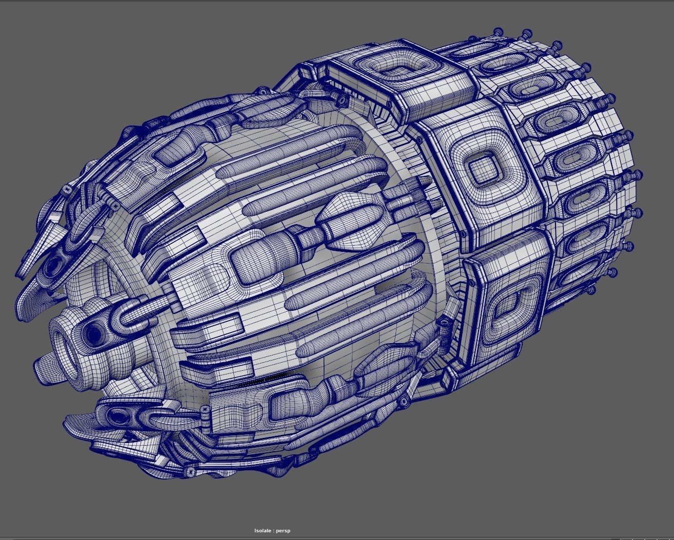 sci fi Machine Parts - Cyberpunk design - PBR 3D Model Collection ...