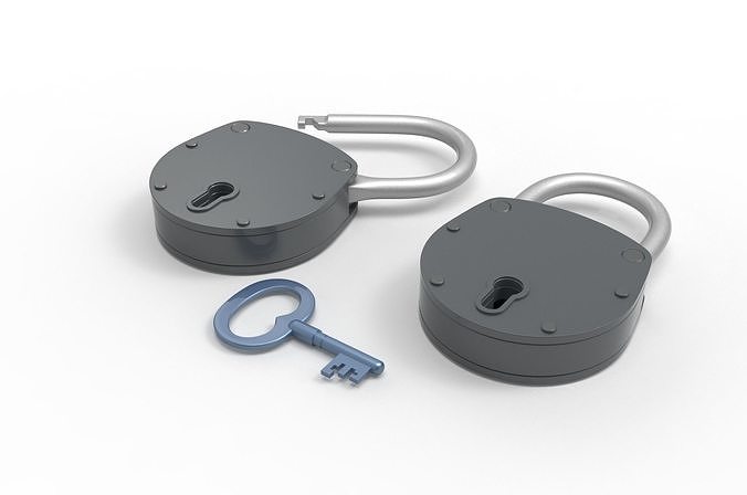 padlock 3D model | CGTrader