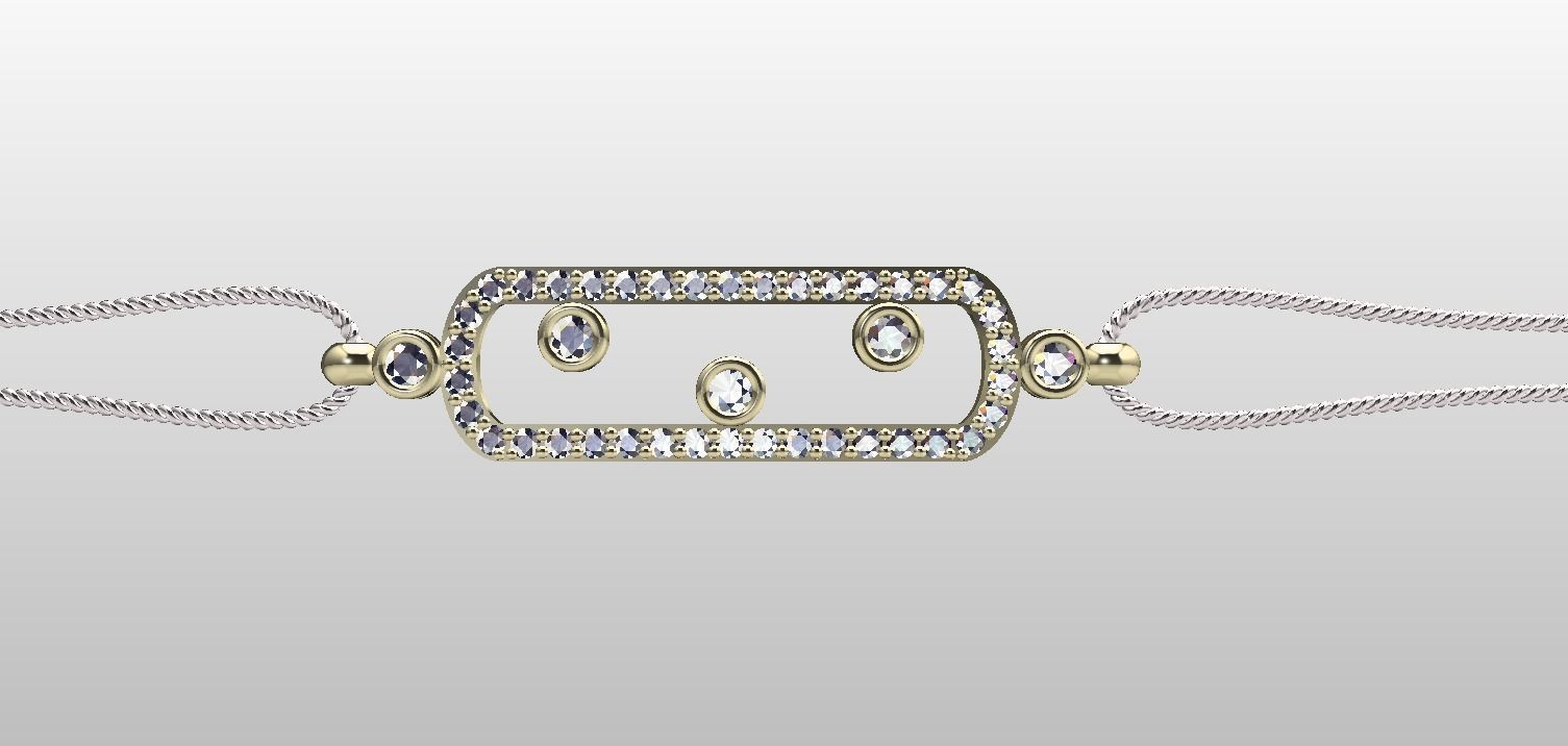 Wristband 3D model 3D printable | CGTrader