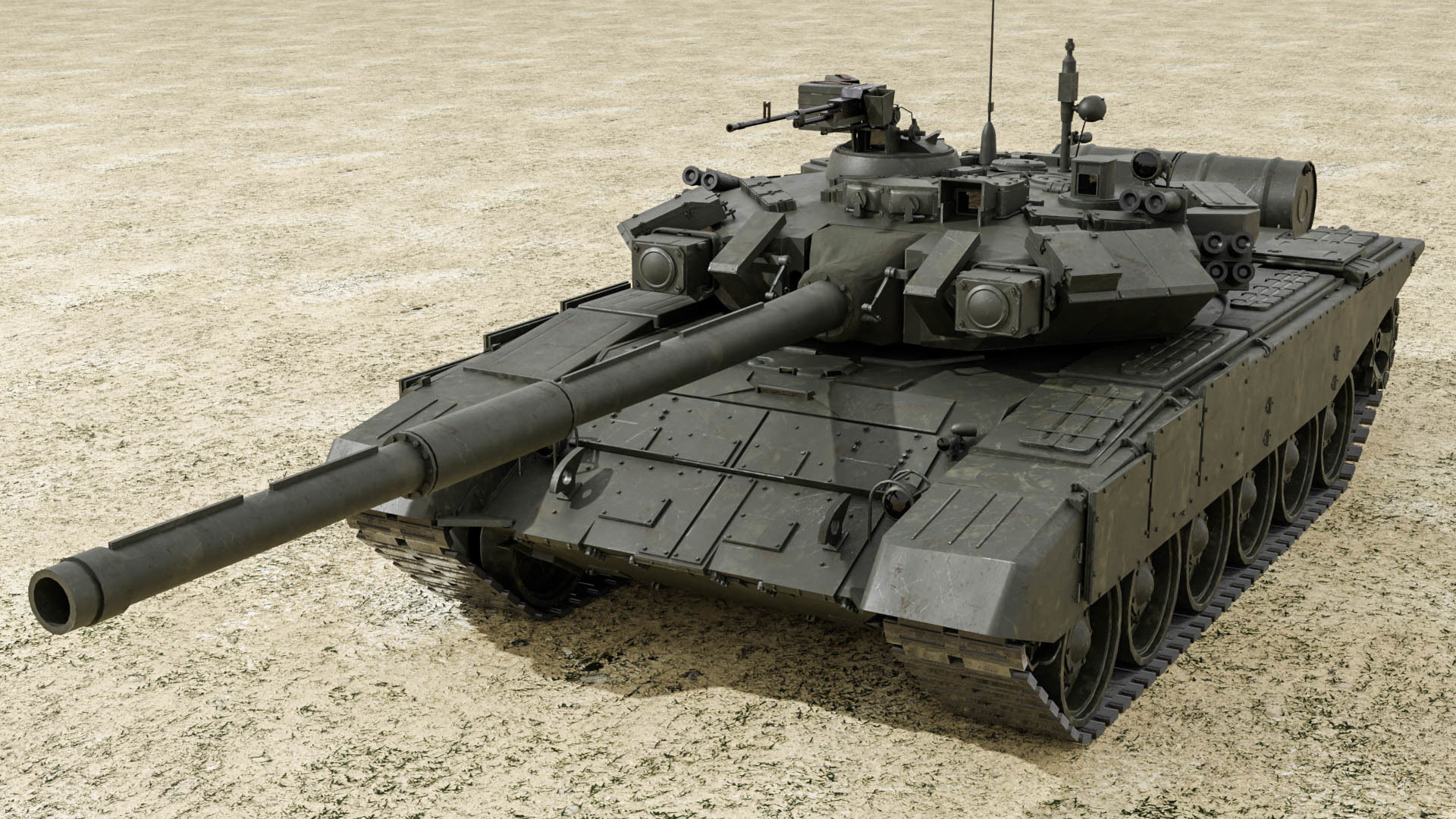 3D model Lowpoly PBR T-90 Russian Tank VR / AR / low-poly | CGTrader