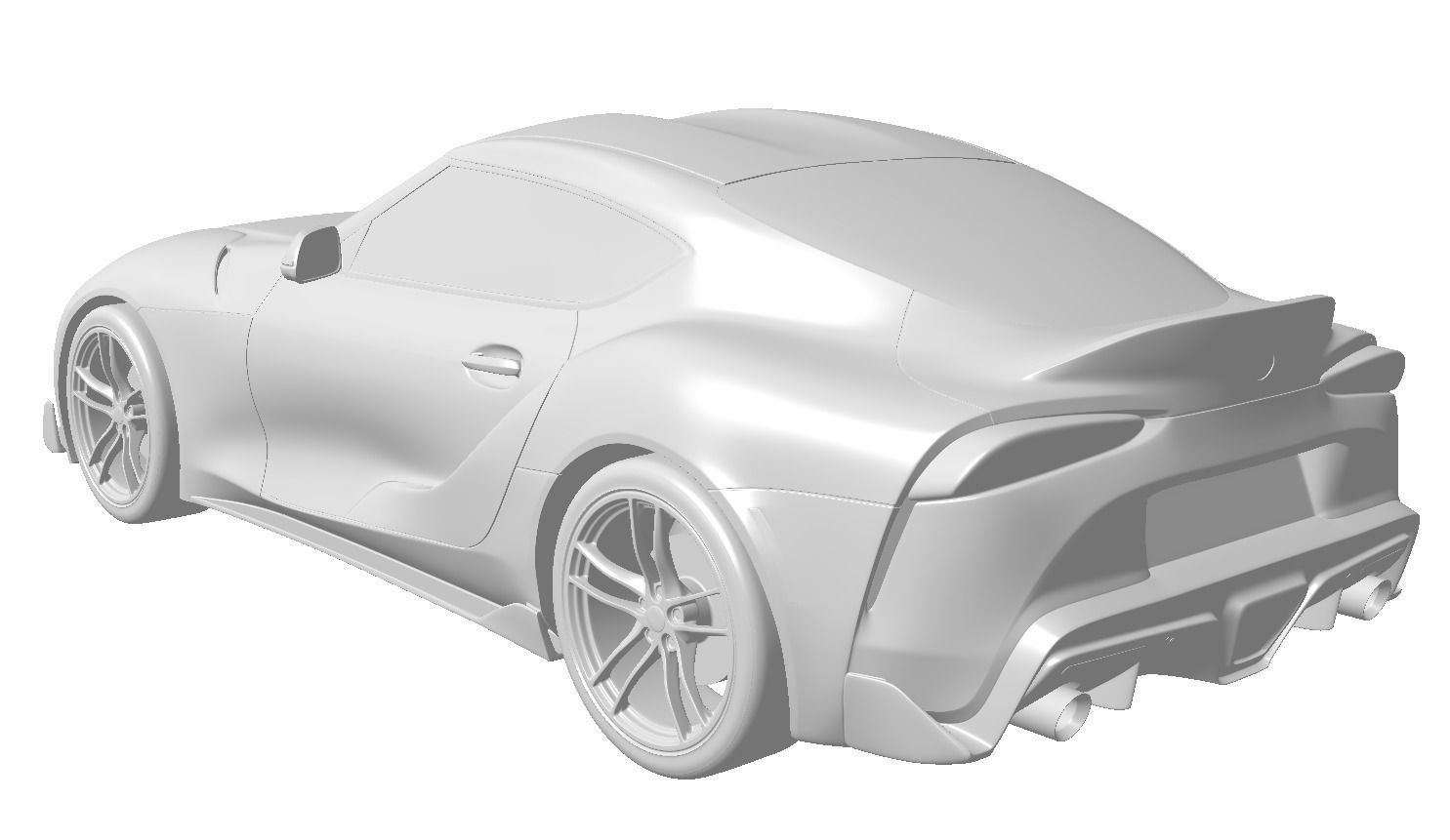 Toyota Supra 2020 solid for CFD or 3D printing 3D model 3D model | CGTrader