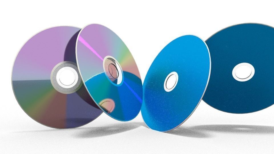3D model Blu-ray DVD Disc VR / AR / low-poly | CGTrader