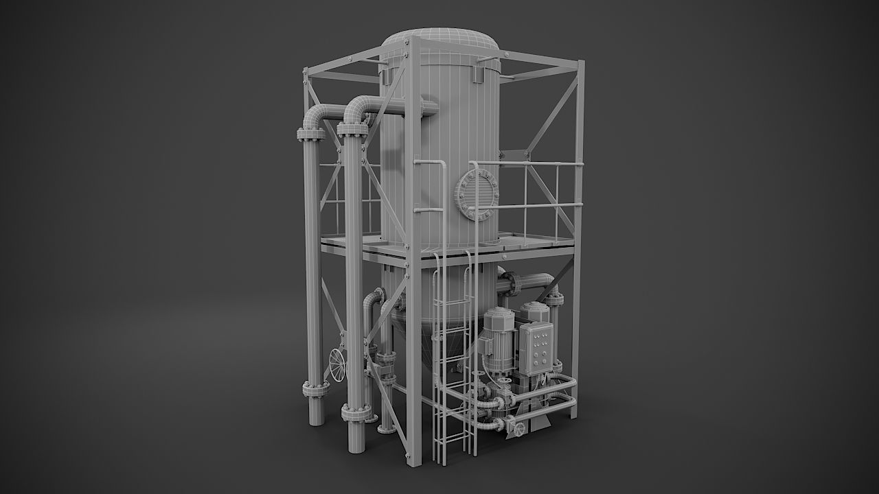 Industrial gas separator 3D model | CGTrader