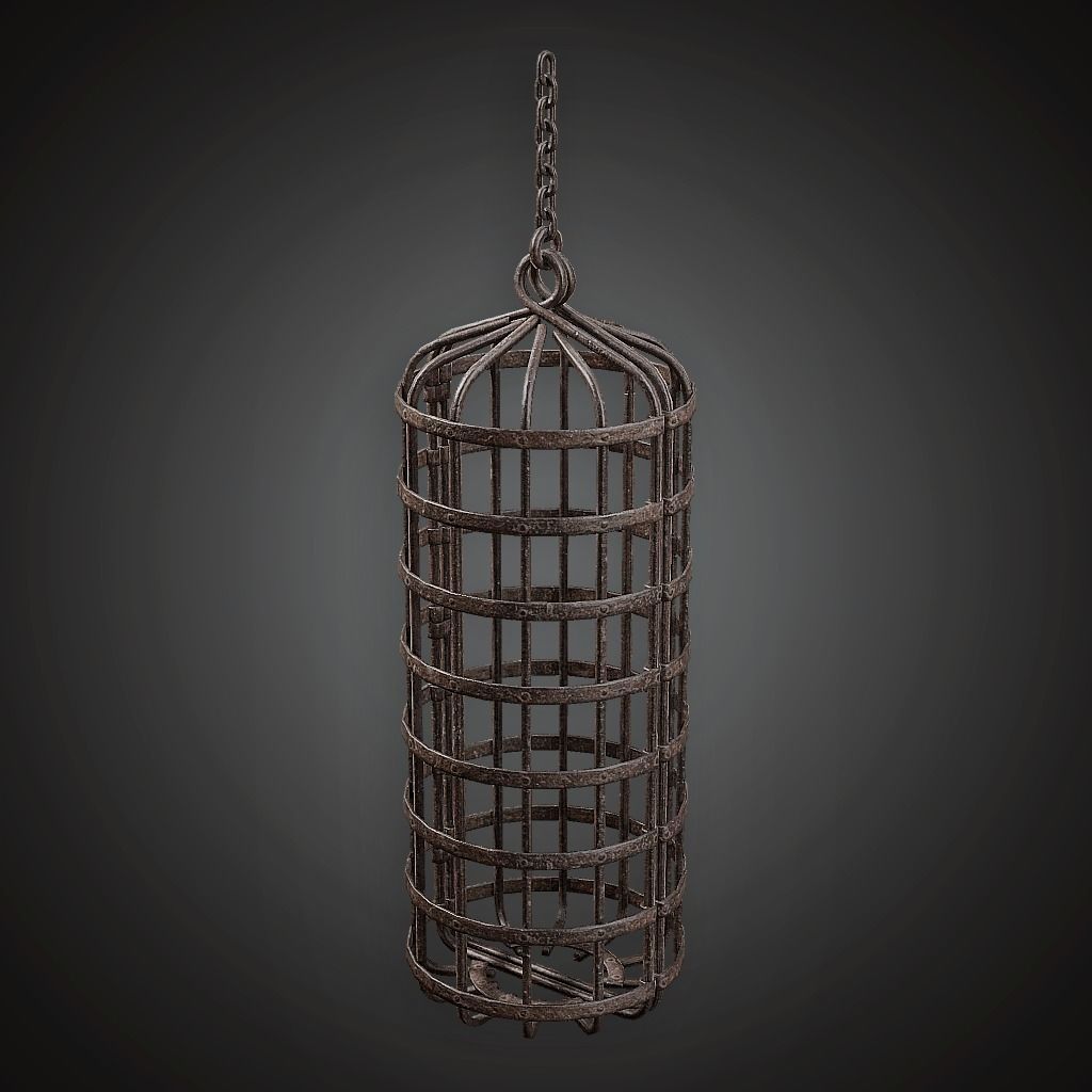 3D model MVL - Dungeon Hanging Cage - PBR Game Ready VR / AR / low-poly ...