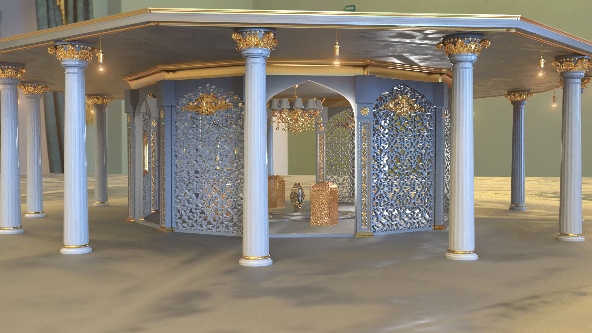 islamic 3D model rigged | CGTrader