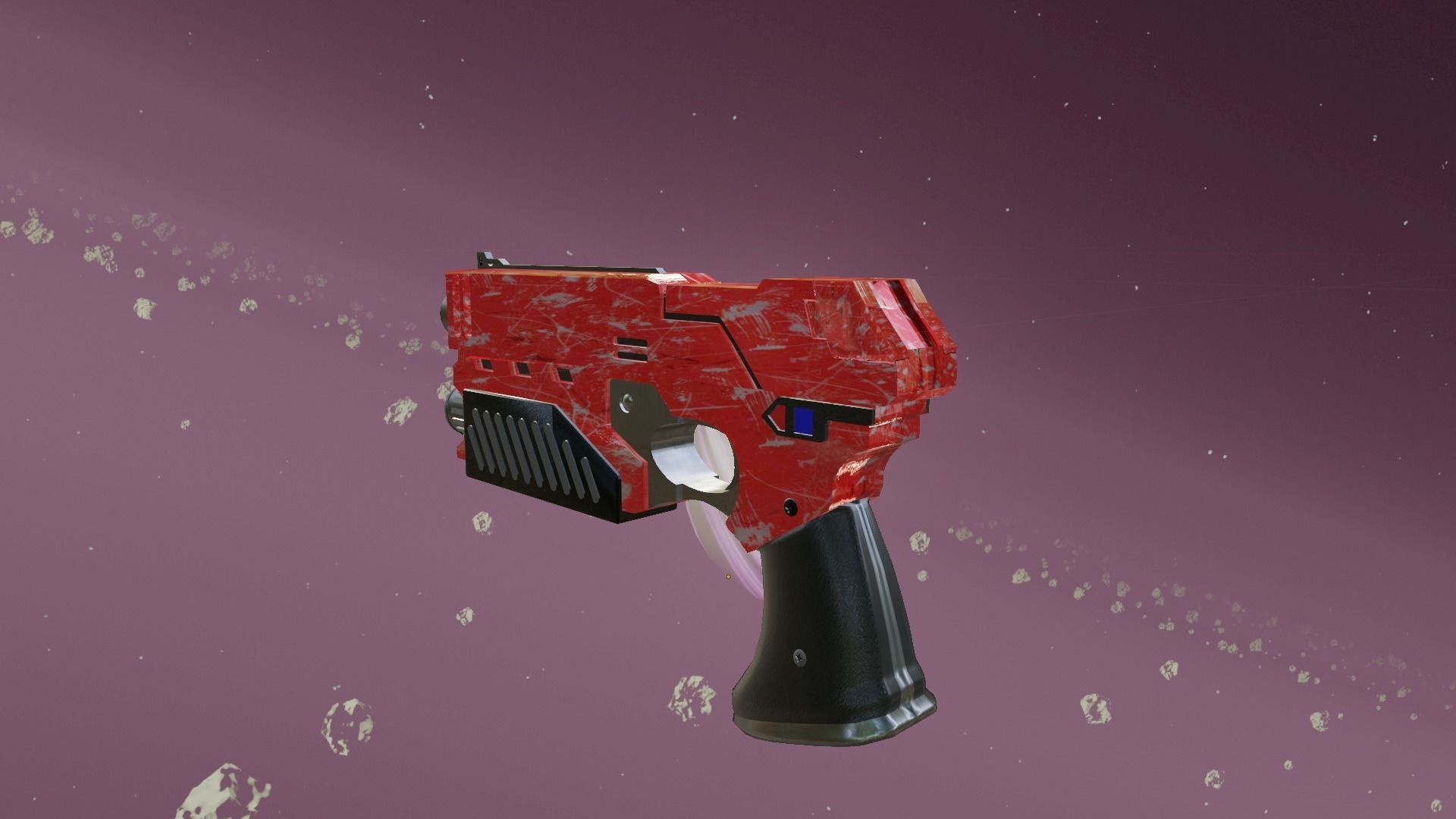 3D model Space Pistol Red VR / AR / low-poly | CGTrader