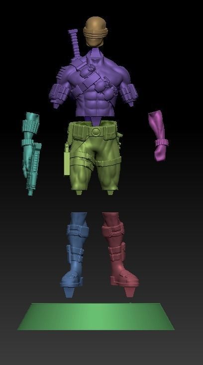 GI Joe Snake Eyes 3D model 3D printable | CGTrader