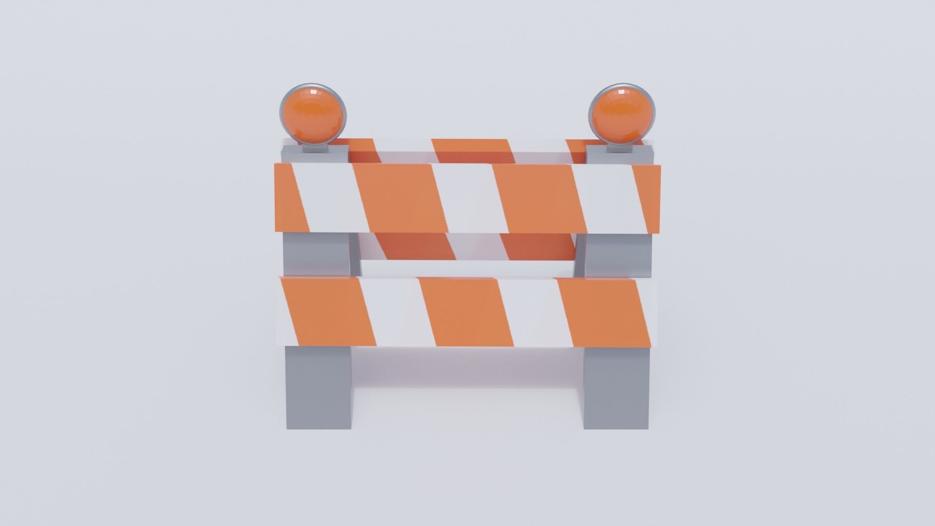 3D model Traffic Barrier VR / AR / low-poly | CGTrader