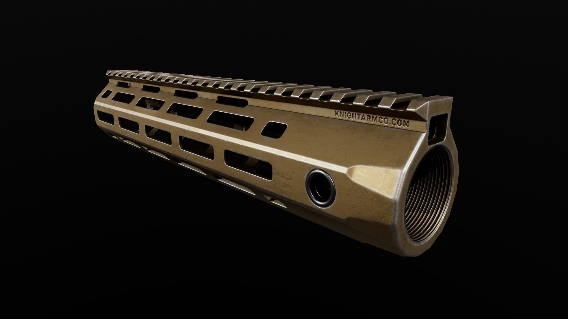 3D model KAC URX4 MLOK AR15 Handguard VR / AR / low-poly | CGTrader