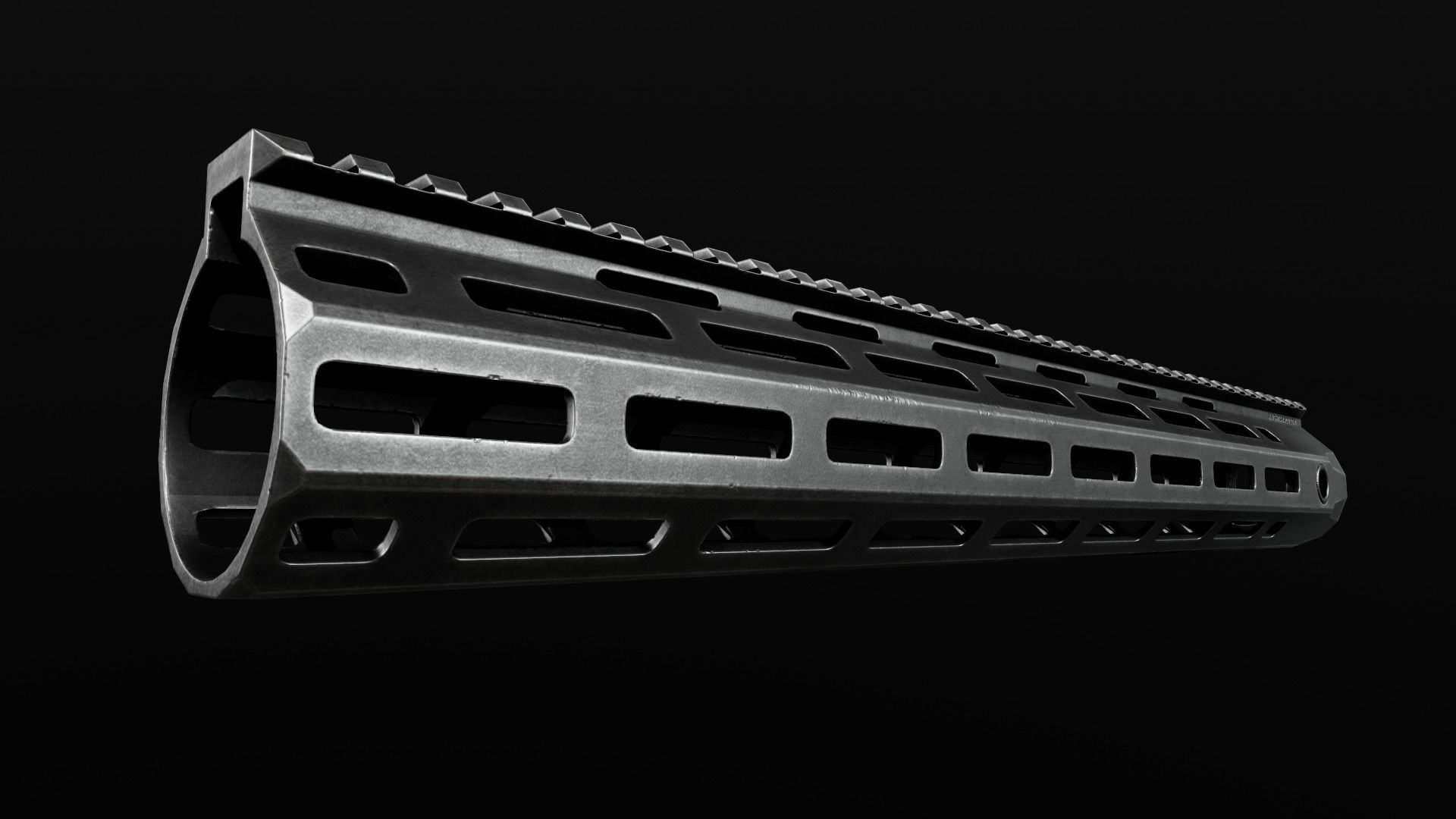 3D model KAC URX4 MLOK AR15 Handguard VR / AR / low-poly | CGTrader
