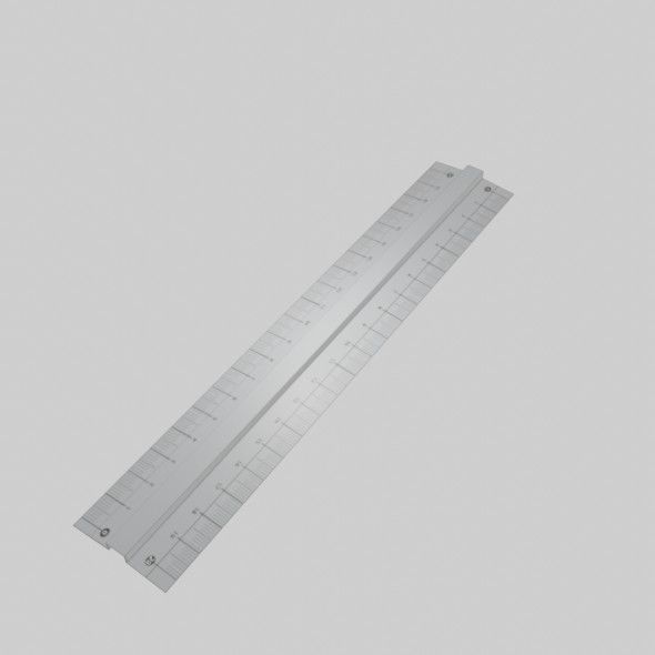 Ruler 3D model | CGTrader