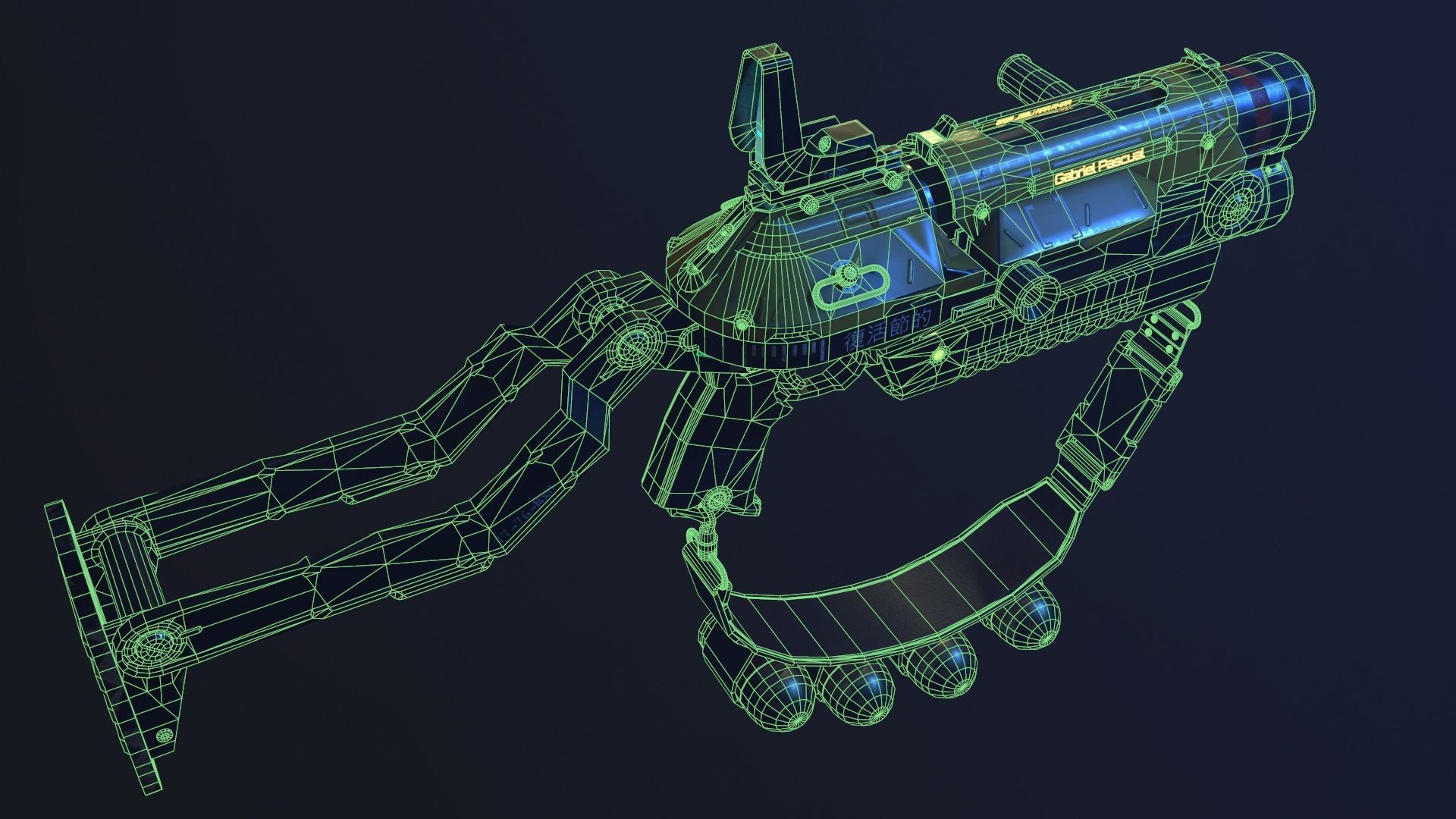 3D model Double Barrel Grenade Launcher VR / AR / low-poly | CGTrader