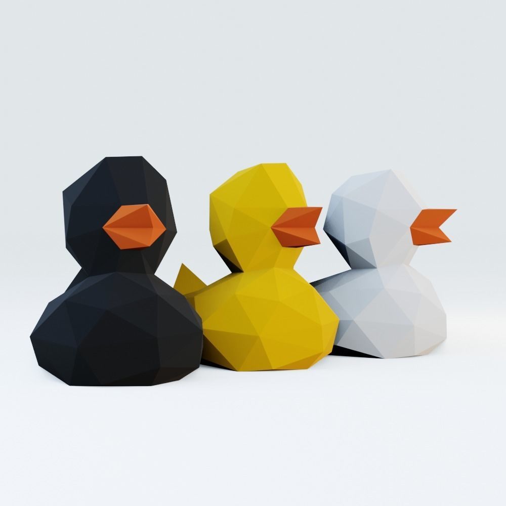Low Poly Ducks 3D model | CGTrader