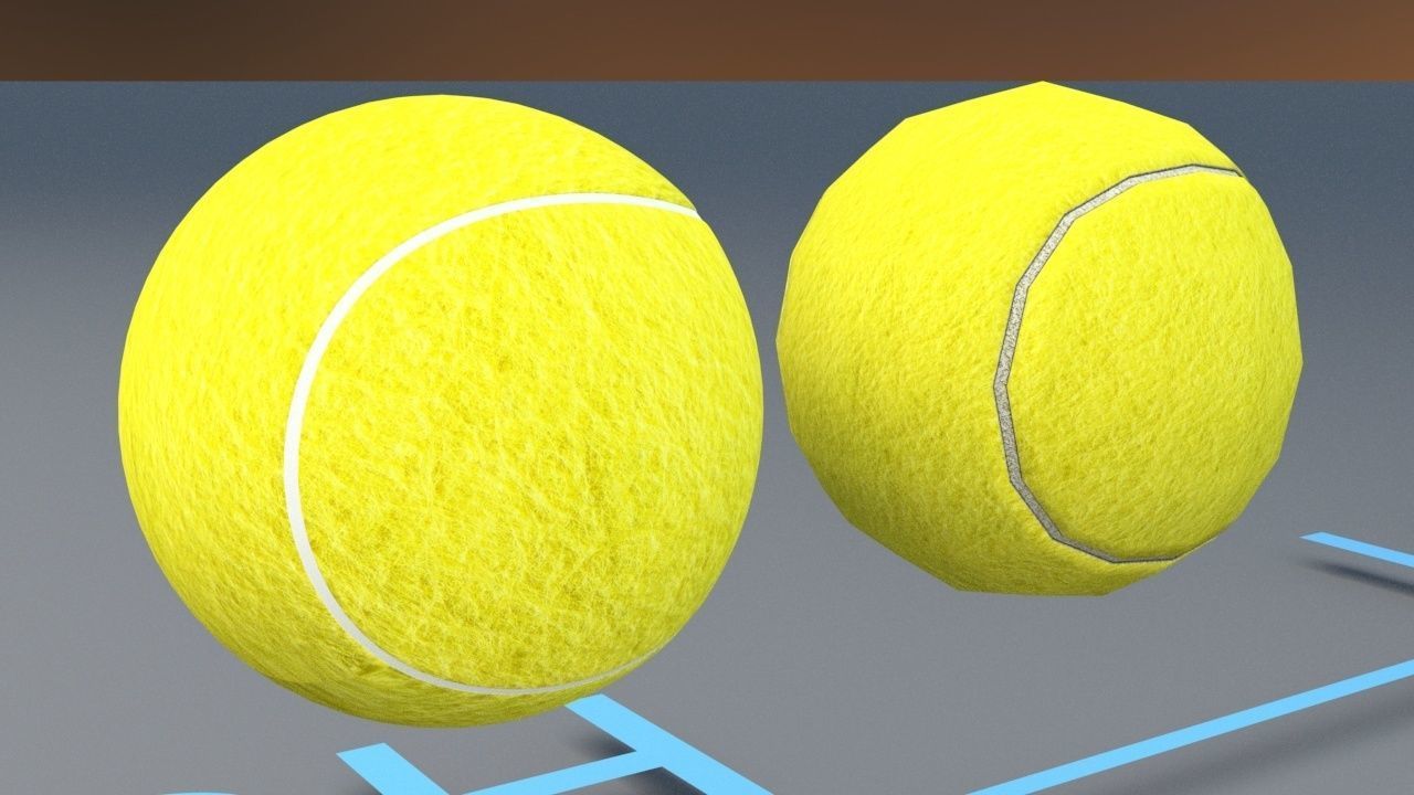 Generic Tennis Ball free VR / AR / low-poly 3D model | CGTrader