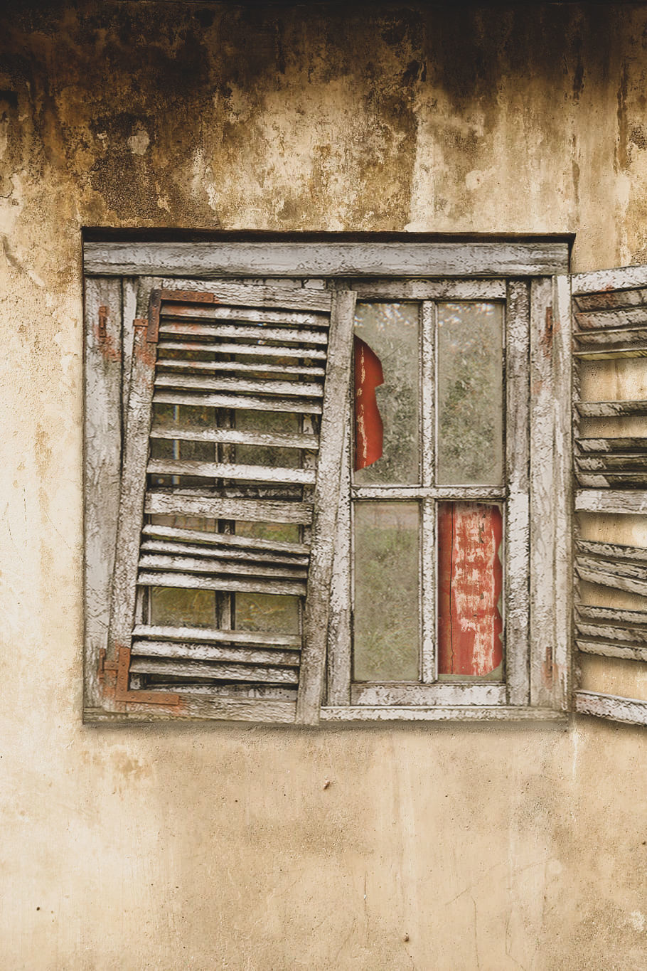 3D model Old broken wooden window VR / AR / low-poly | CGTrader