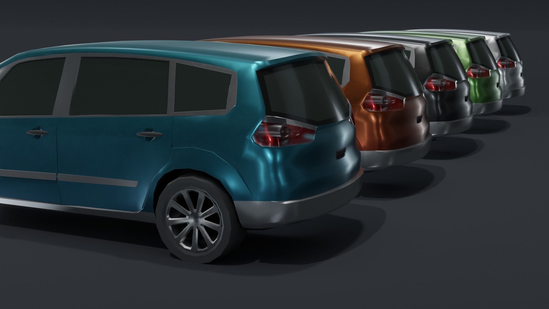 3D model Minivan Car Generic VR / AR / low-poly | CGTrader
