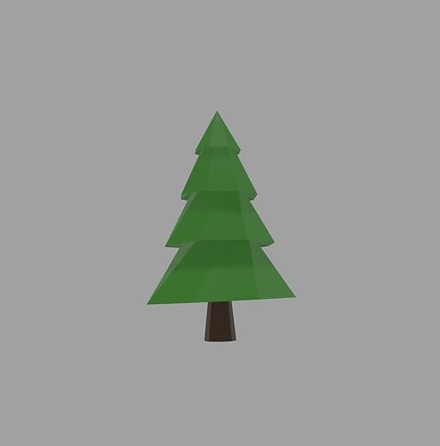 3D model Fir-tree low poly VR / AR / low-poly | CGTrader