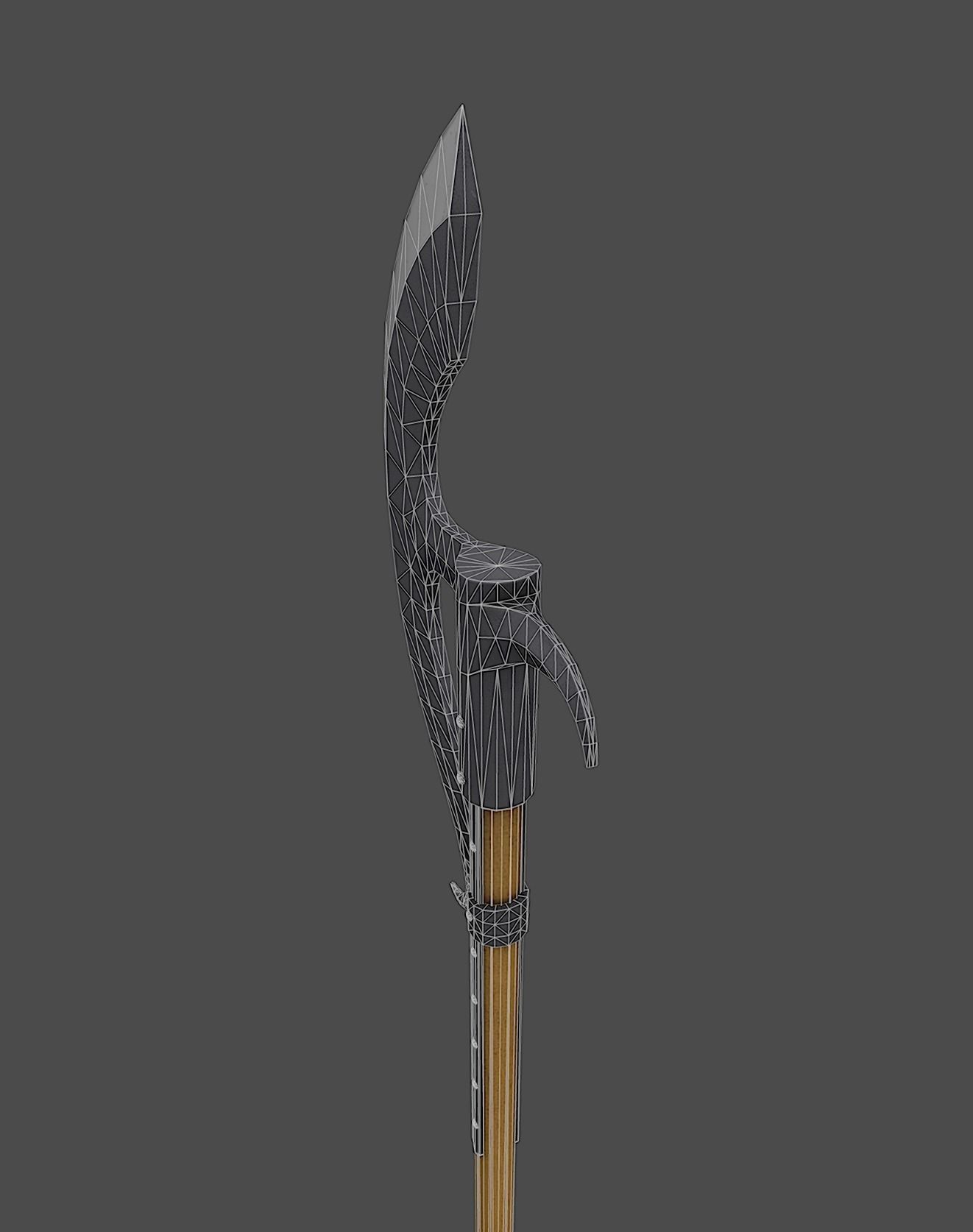 3D model Bardiche VR / AR / low-poly | CGTrader