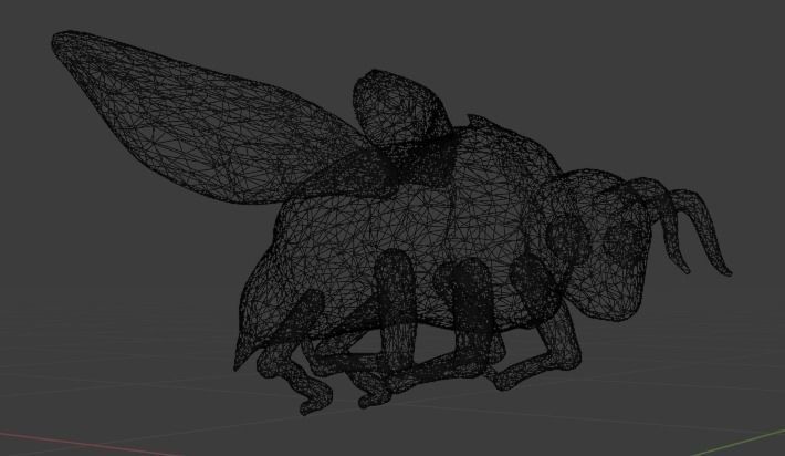 a basic low poly Bee free VR / AR / low-poly 3D model | CGTrader