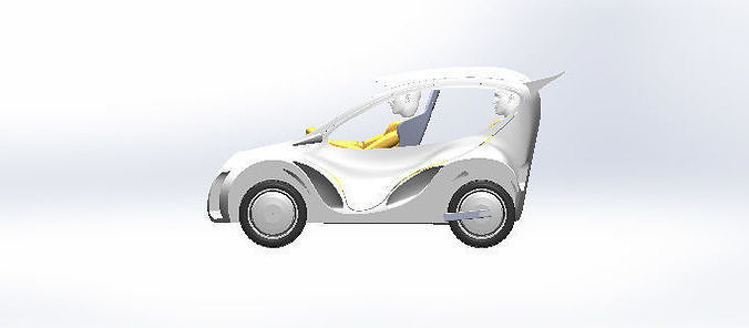 Universty electric car desing for efficiency racing 3D model | CGTrader