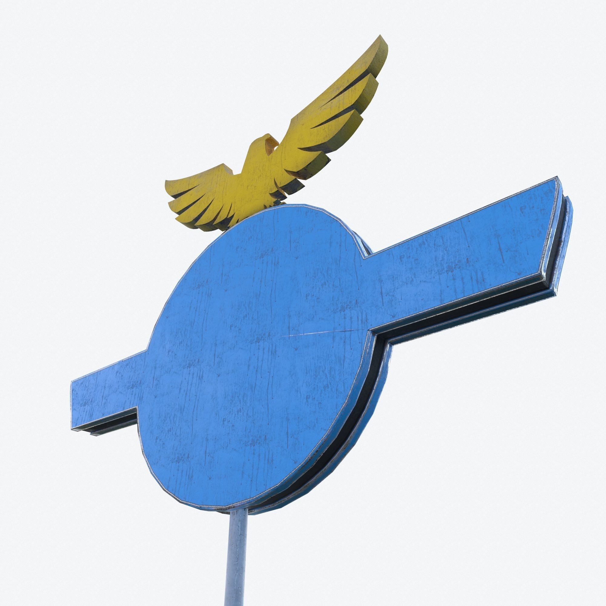 3D model Eagle Cafe Motorway Sign VR / AR / low-poly | CGTrader