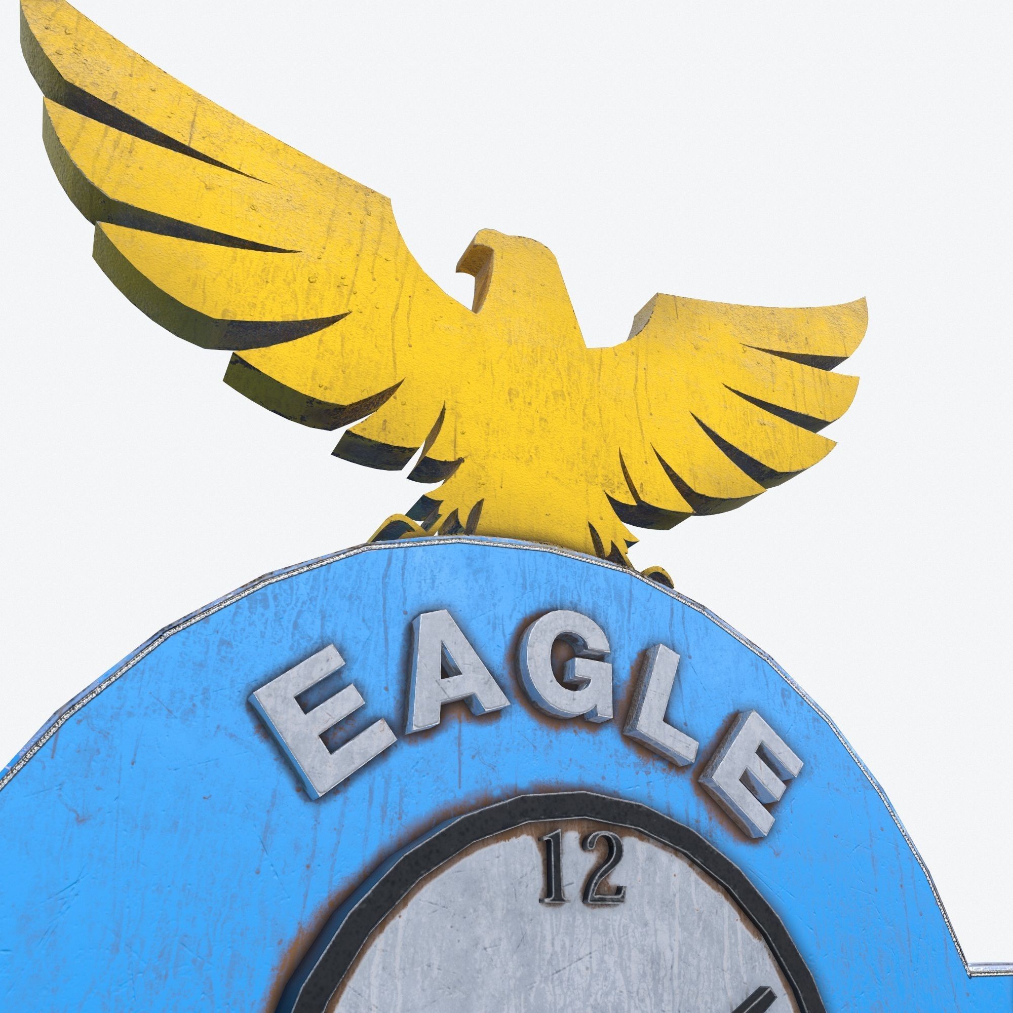 3D model Eagle Cafe Motorway Sign VR / AR / low-poly | CGTrader