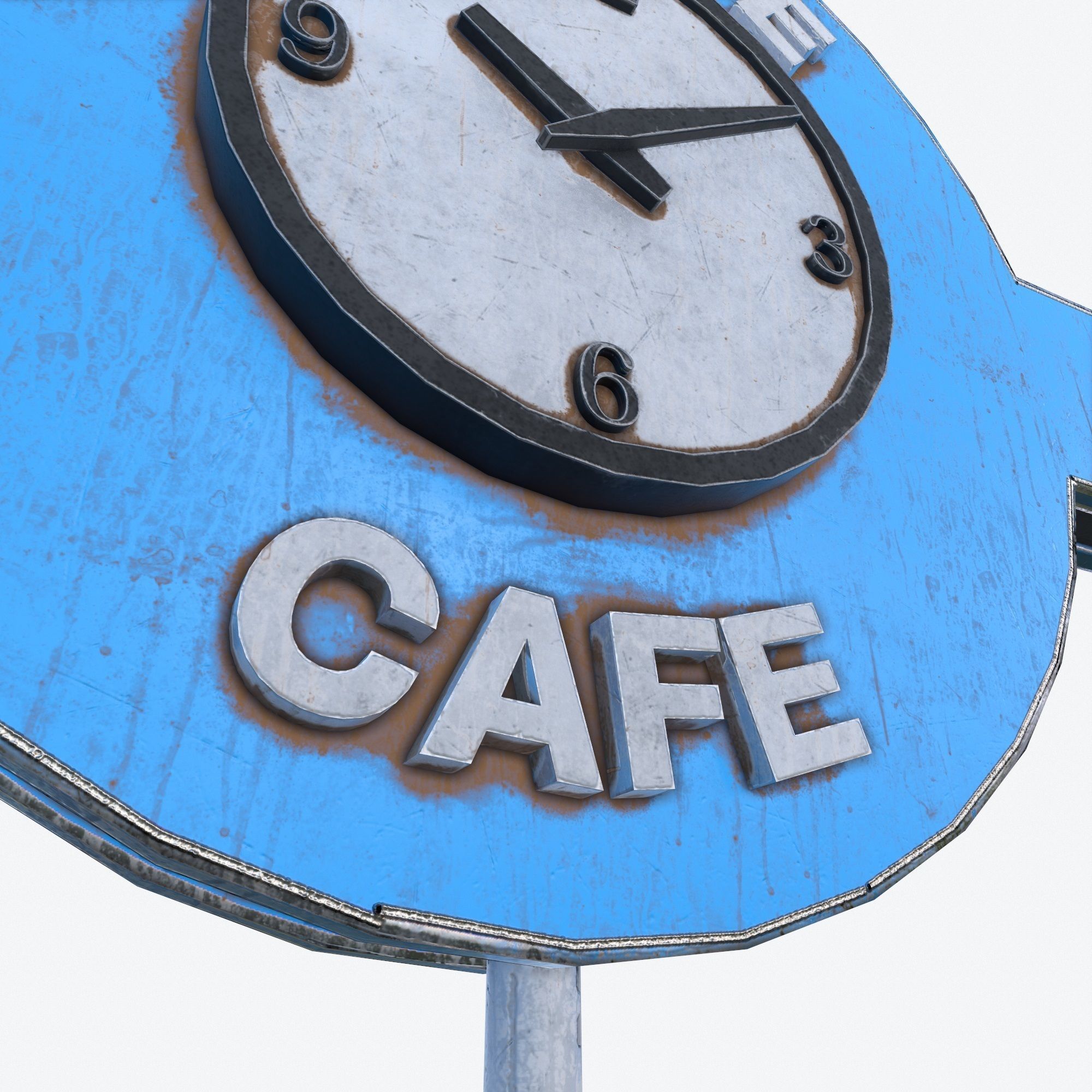 3D model Eagle Cafe Motorway Sign VR / AR / low-poly | CGTrader