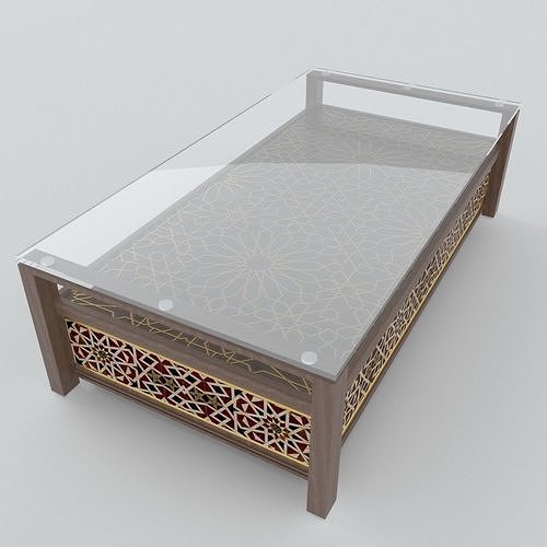 Arabic Table 02 3D model | CGTrader