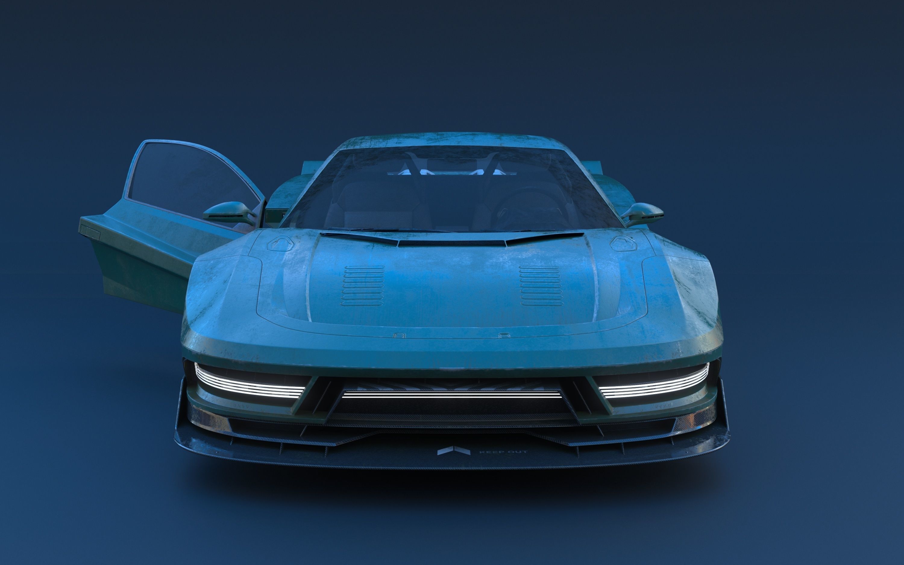 3D model Cyberpunk car concept VR / AR / low-poly | CGTrader