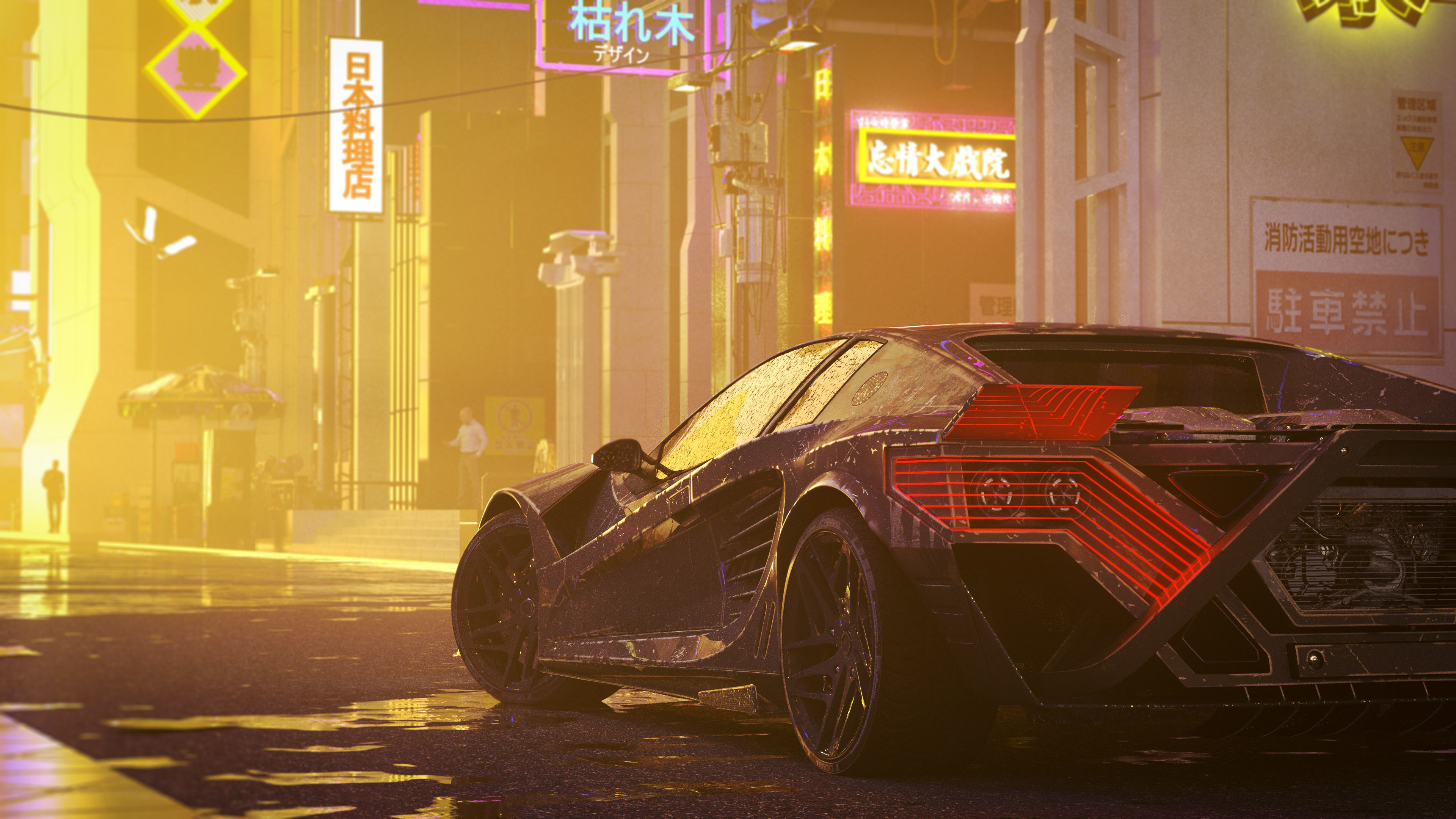 3D model Cyberpunk car concept VR / AR / low-poly | CGTrader