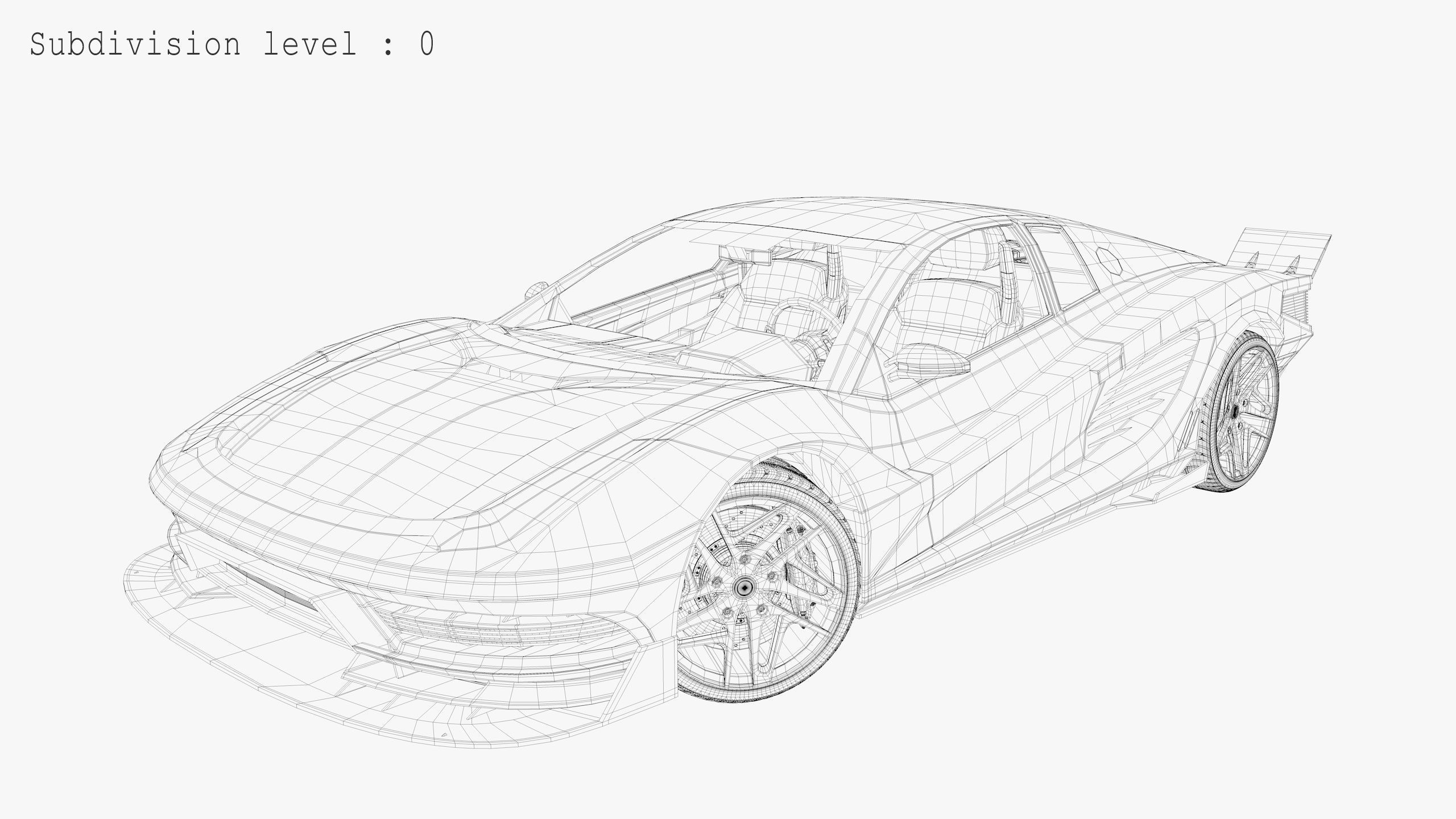 3D model Cyberpunk car concept VR / AR / low-poly | CGTrader