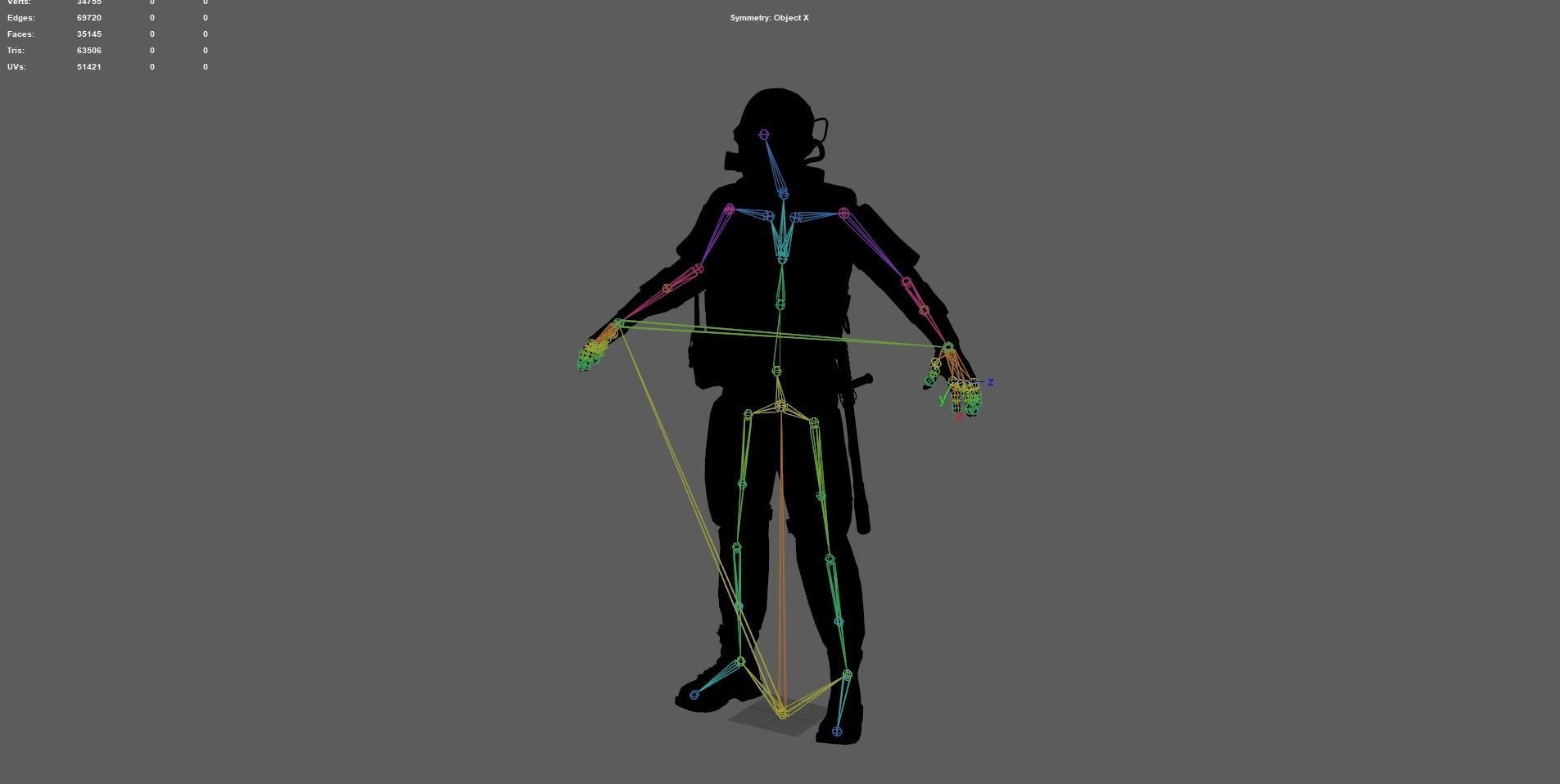 3D model Special forces skifi soldier - skin 2 VR / AR / low-poly ...