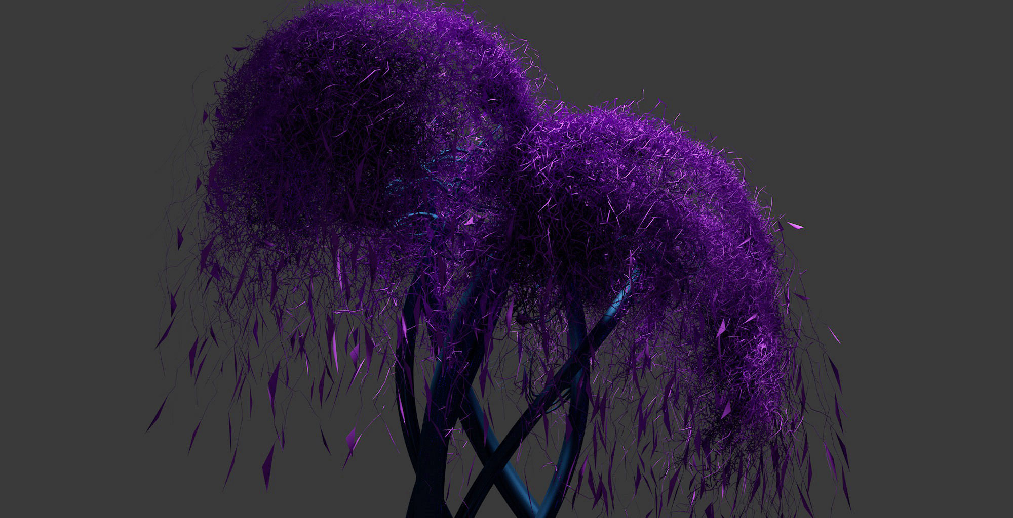 Fantasy alien tree - sci-fi vegetation for space environment 3D model ...