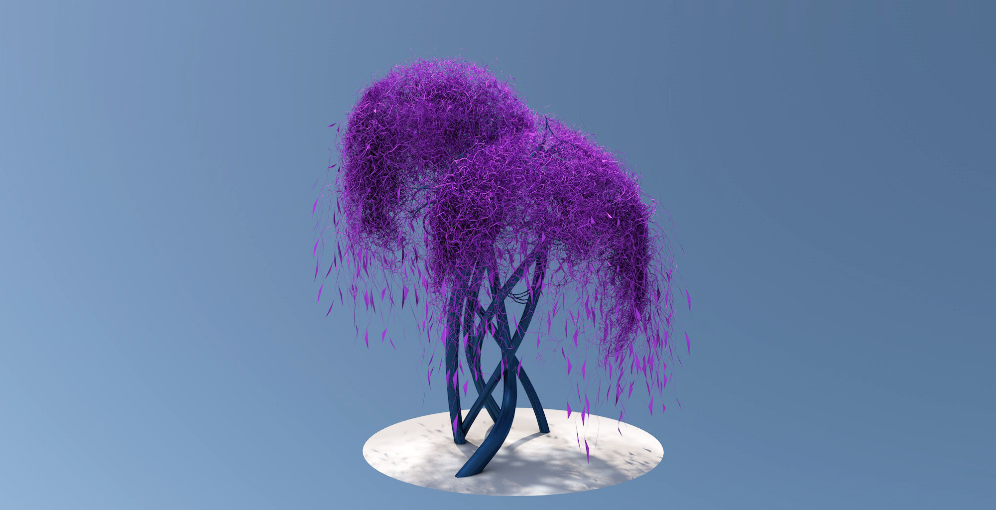 Fantasy alien tree - sci-fi vegetation for space environment 3D model ...