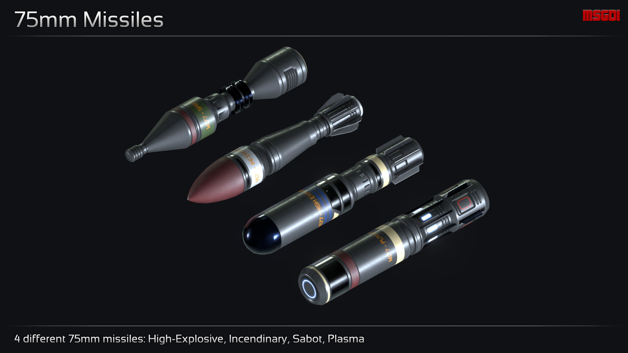 3D model Scifi Missile Launcher MSL 889 VR / AR / low-poly | CGTrader